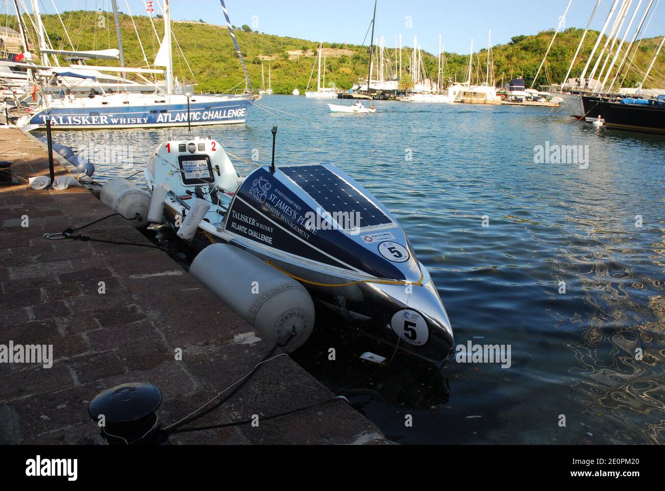 Caribbean: Antigua: English Harbour; Talisker Atlantic Rowing Boat ...