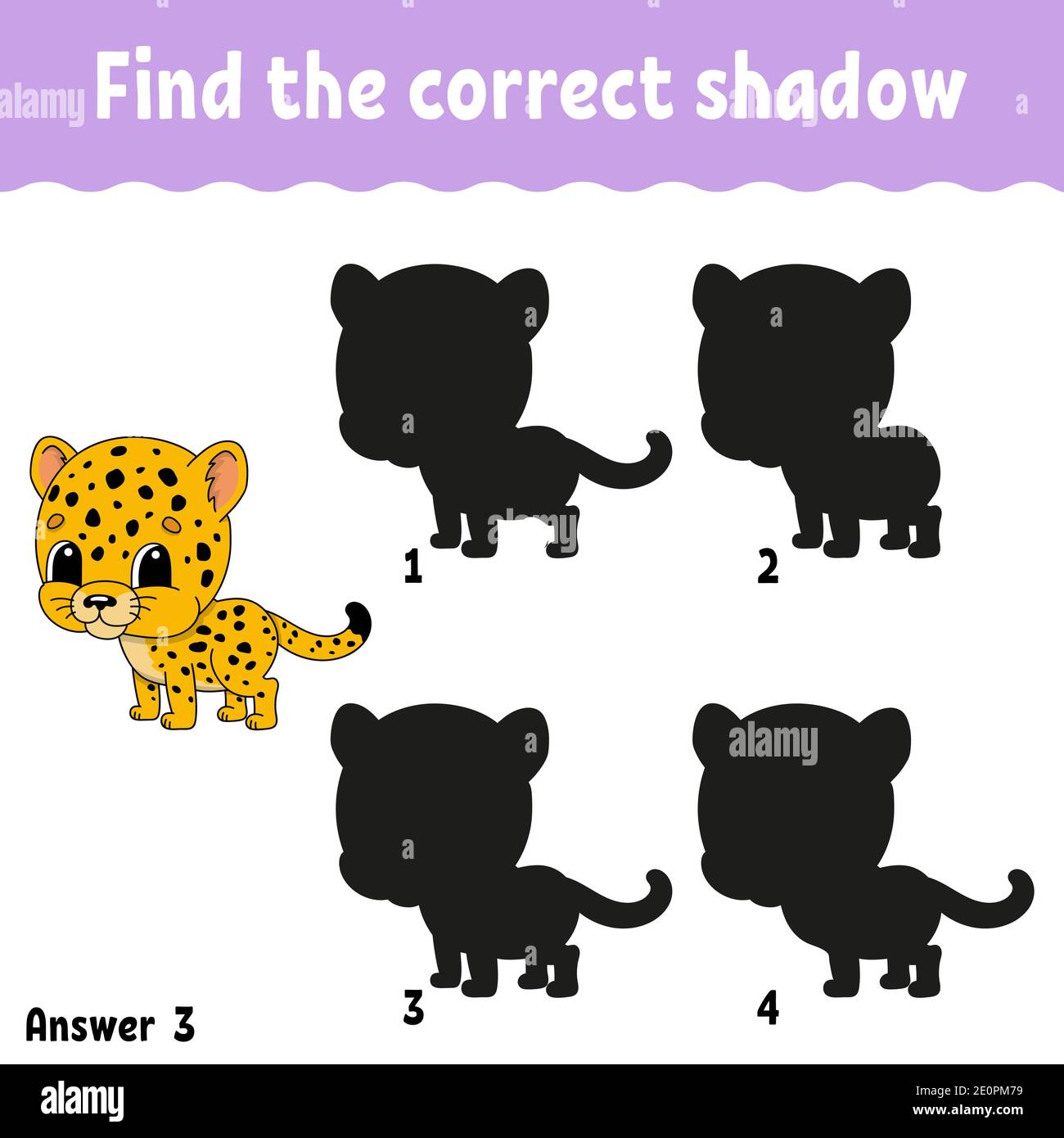 Find the correct shadow. Education developing worksheet. Matching game ...