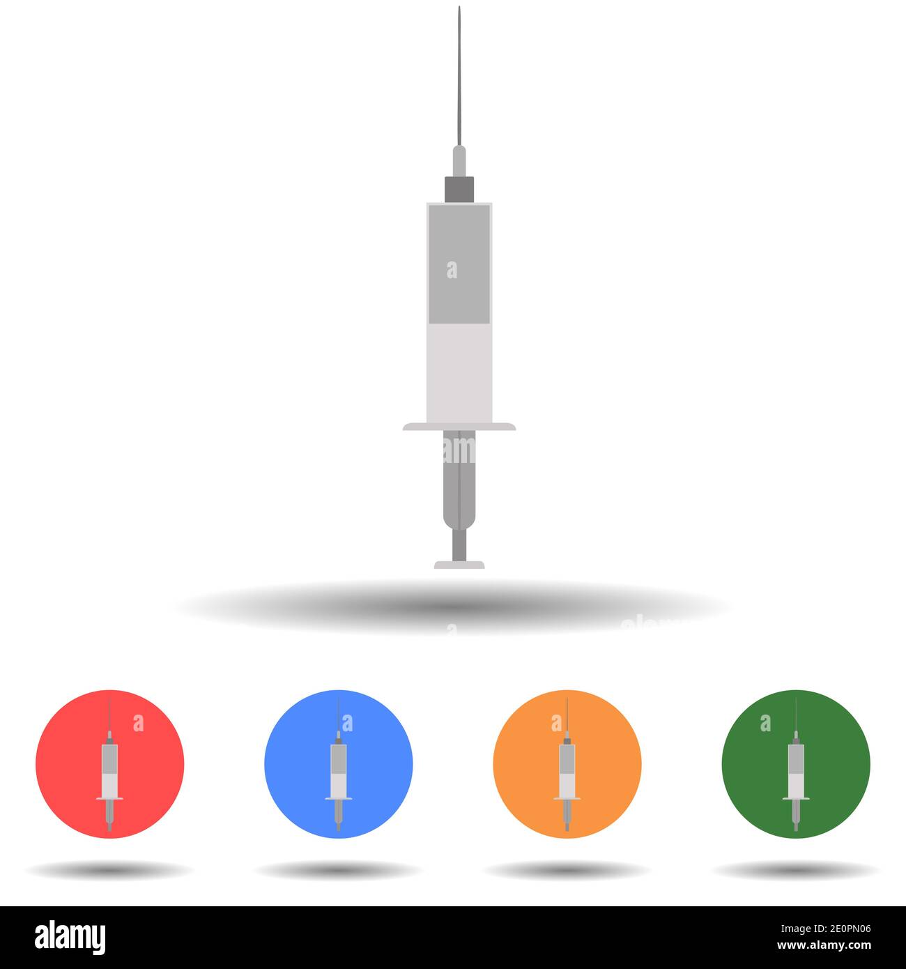 Hypodermic needle icon vector logo isolated on background Stock Vector ...