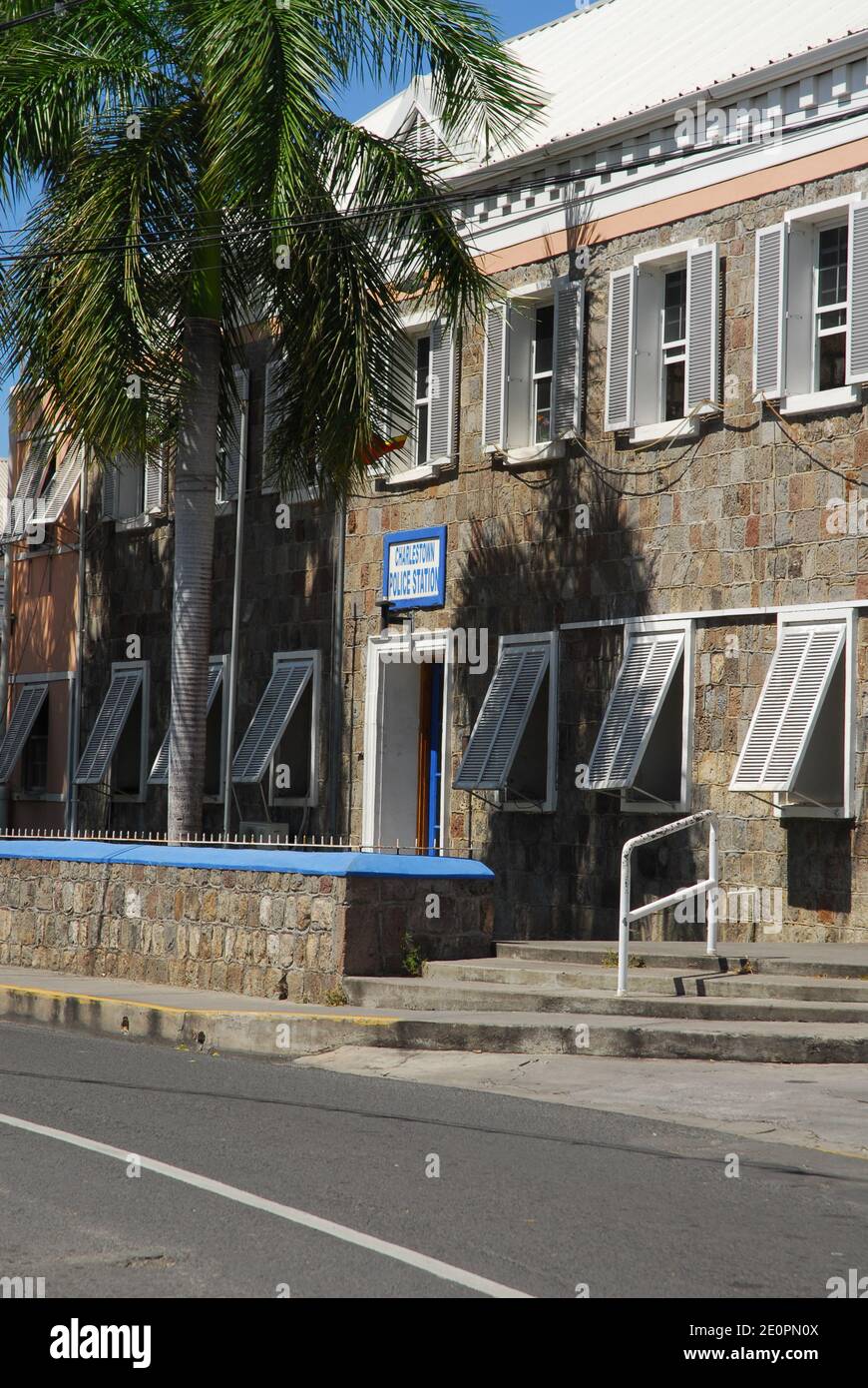 Caribbean: Leeward Islands: St Kitts and Nevis: Nevis: Charleston ...