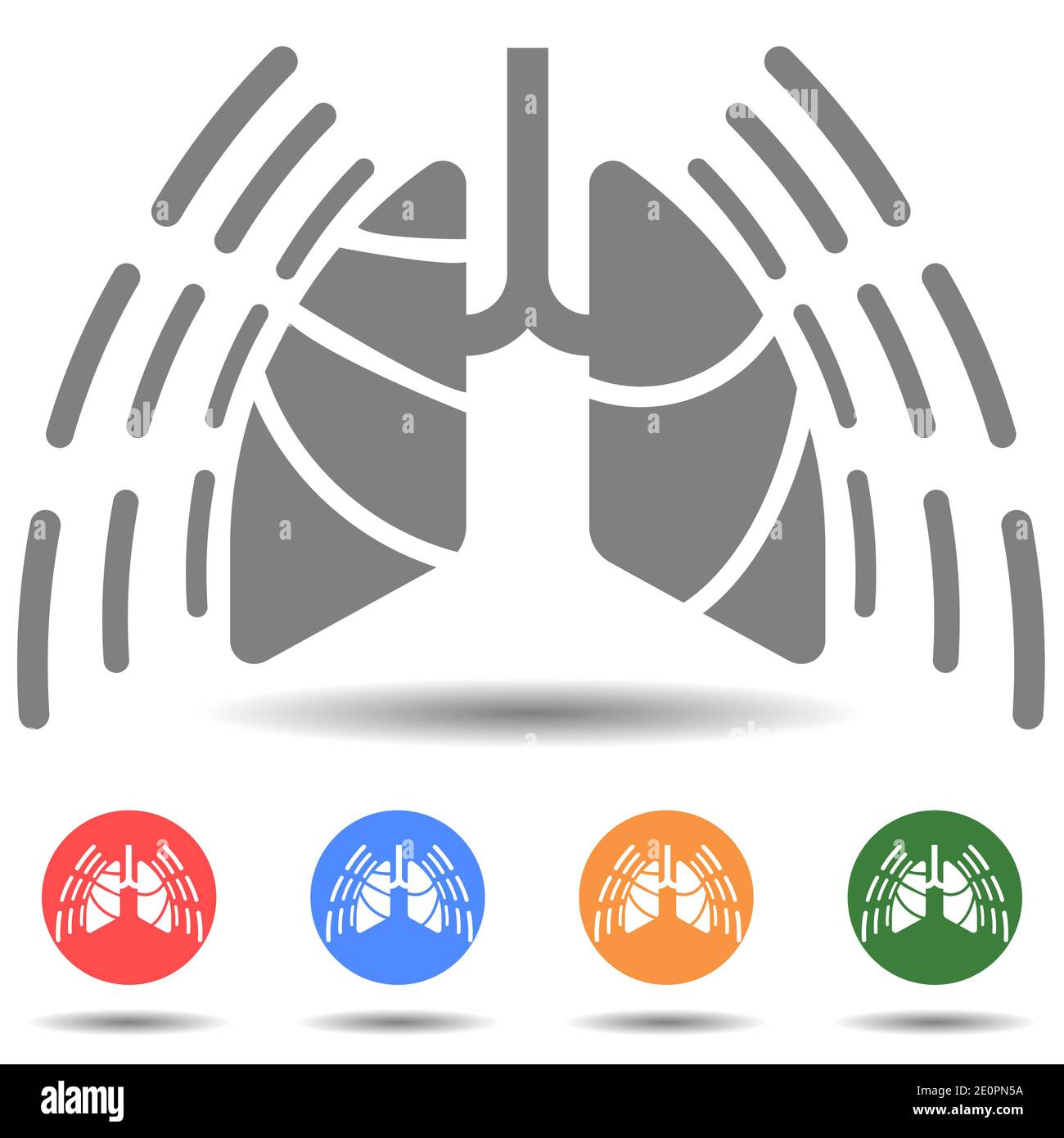 Lung pneumonia sick vector with isolated background Stock Vector Image ...
