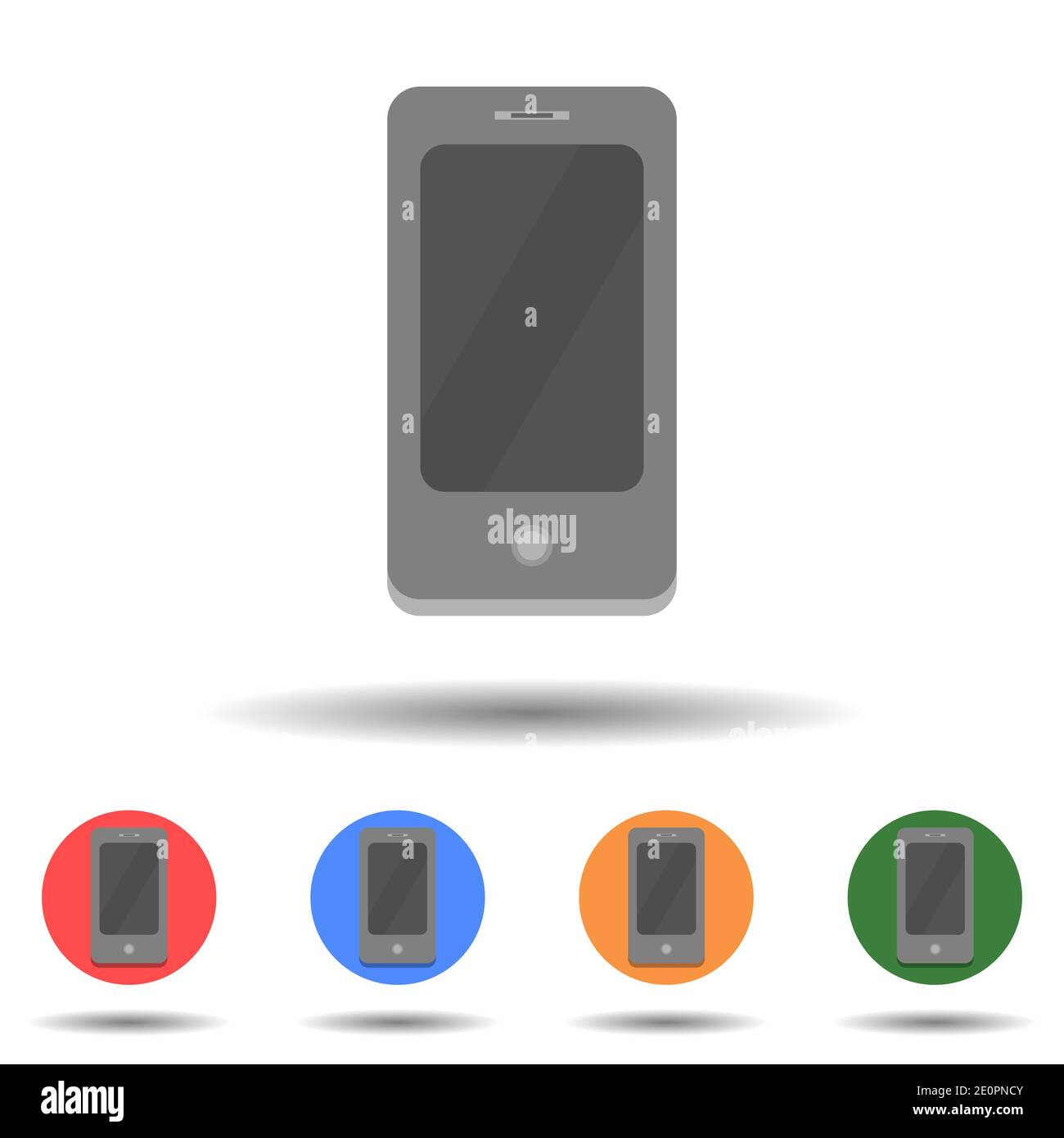 Old touchscreen smartphone icon vector logo isolated on background ...