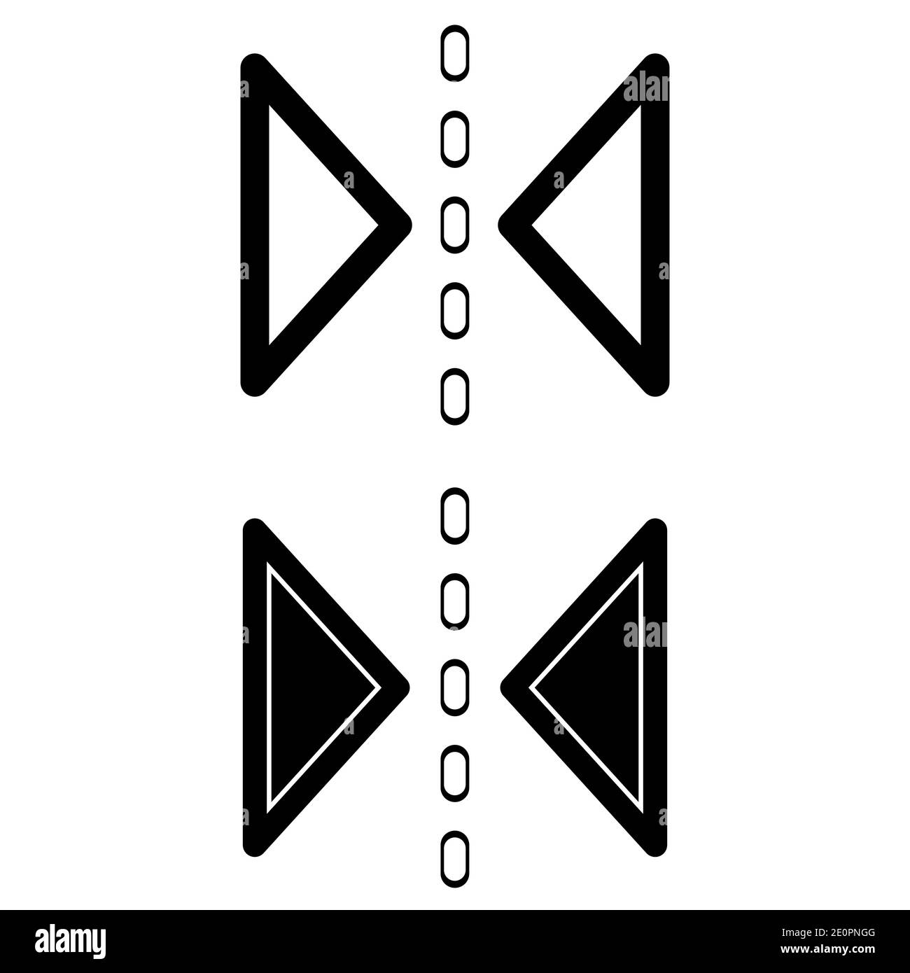 Reflect icon vector logo, black and white version Stock Vector Image ...