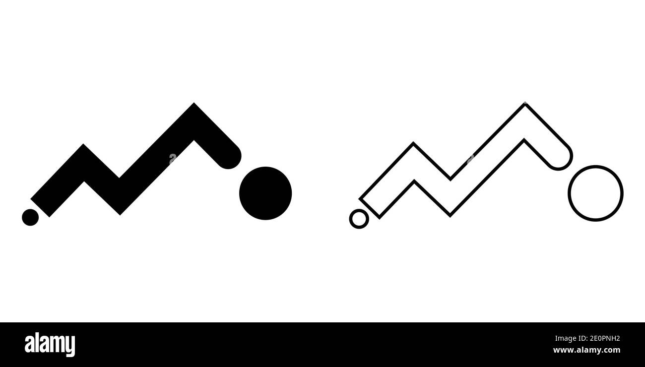 Activity icon vector isolated illustration, black and white version ...
