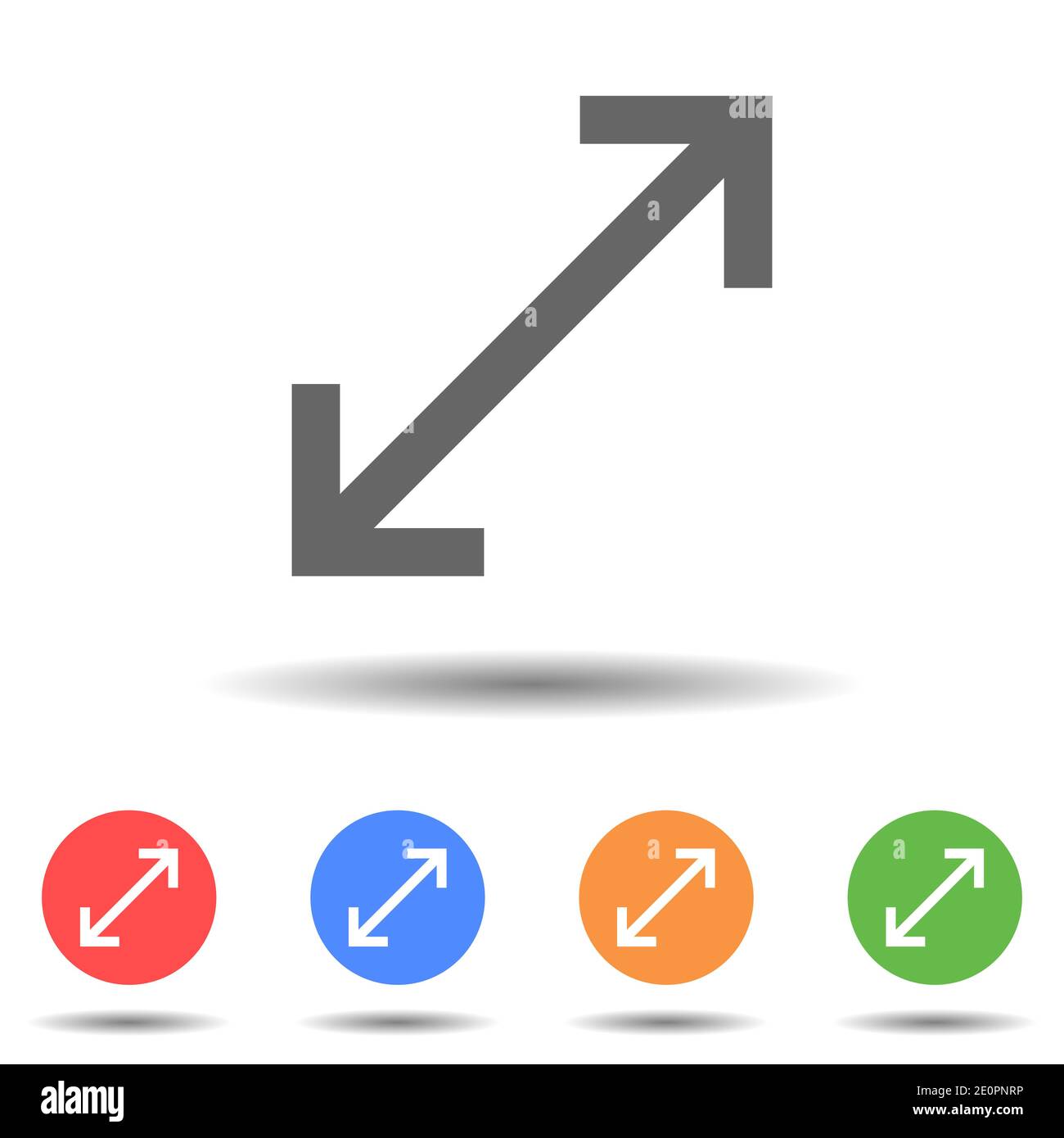 Enlarge resize icon vector logo with isolated background Stock Vector ...