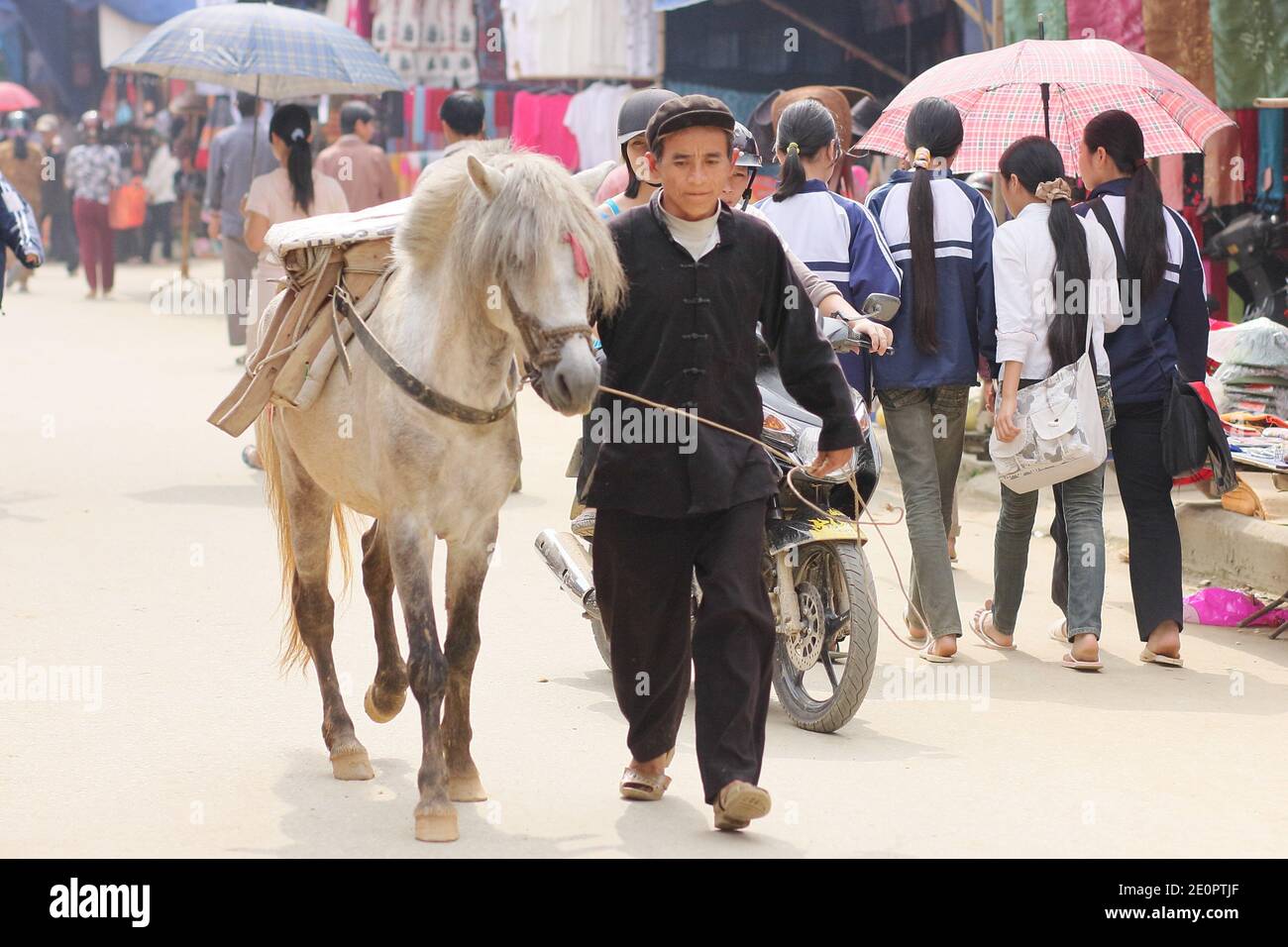Bac ha market hmong horse hi-res stock photography and images - Alamy