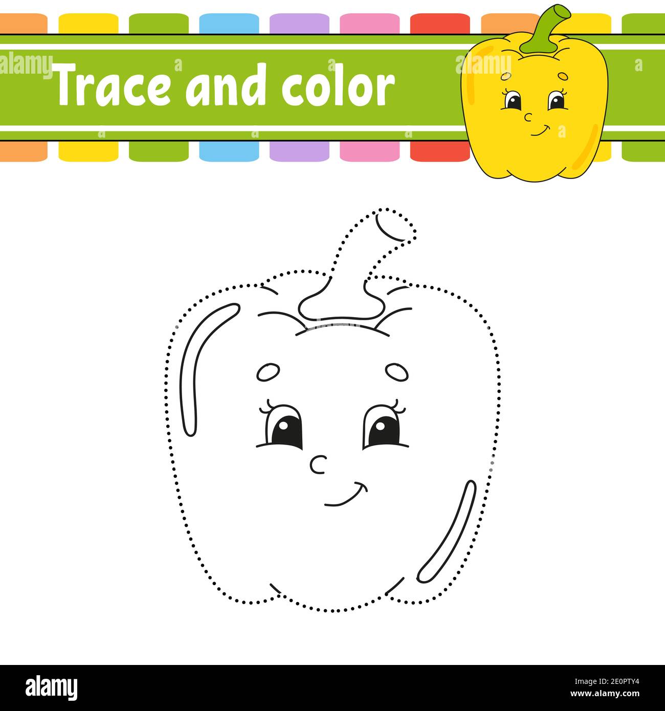 Trace and color. Handwriting practice. Education developing worksheet ...