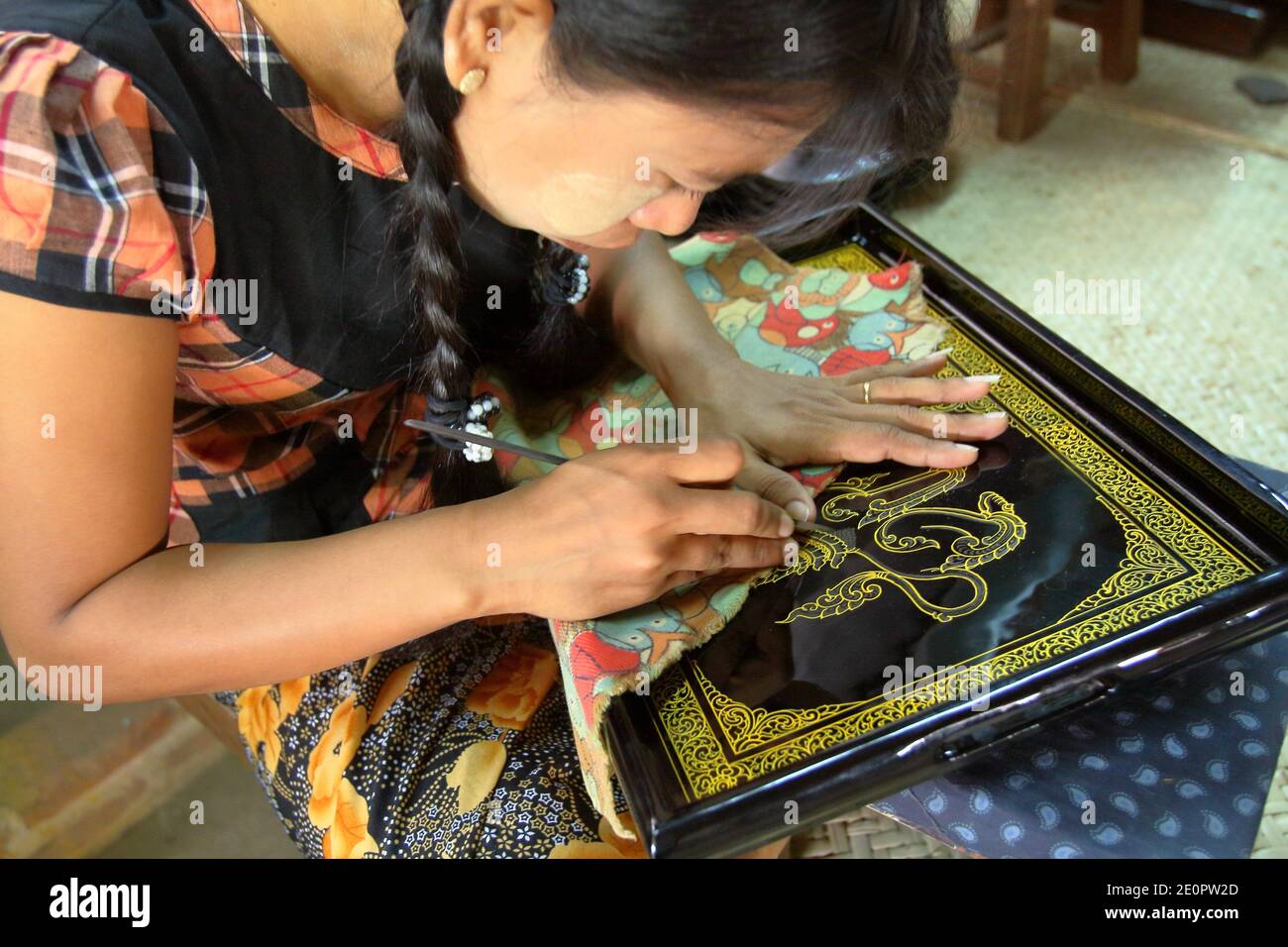 Burmese lacquerware hi-res stock photography and images - Alamy