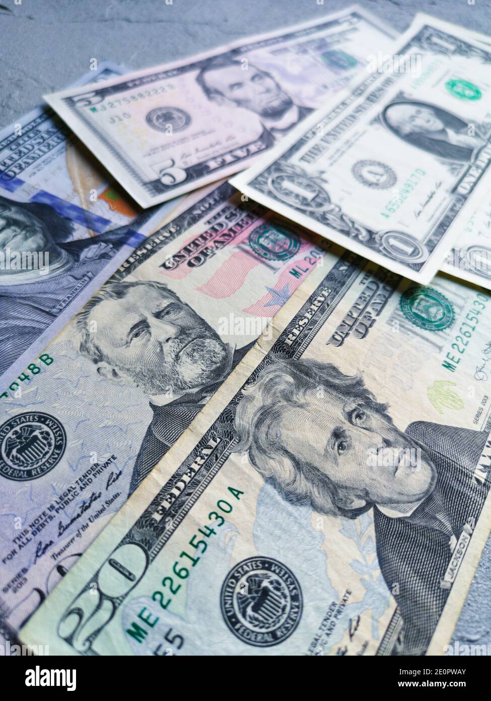 American dollars.Money in a modern financial situation. Crisis and rise ...