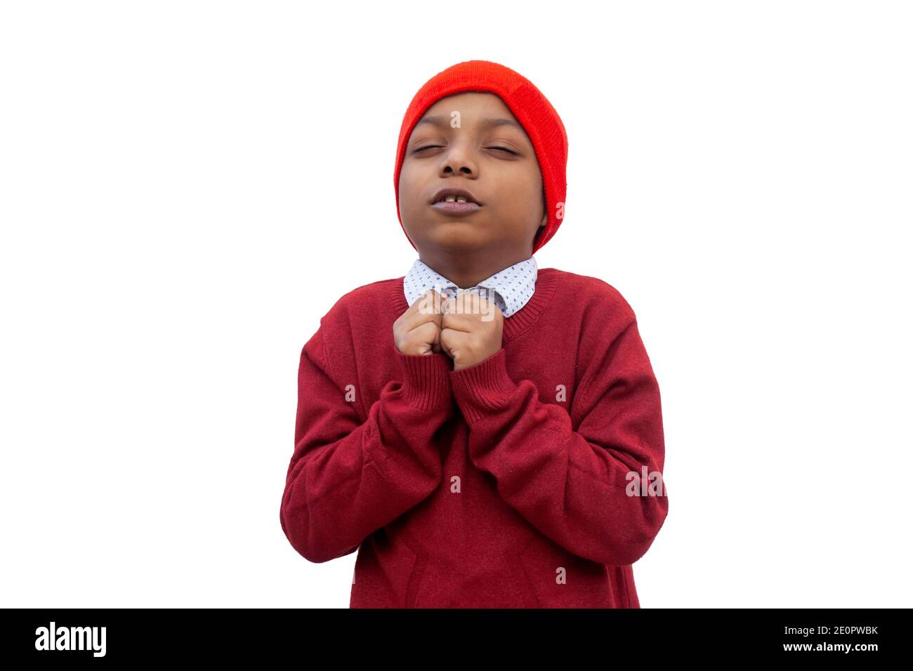 Kid shivering cold hi-res stock photography and images - Alamy