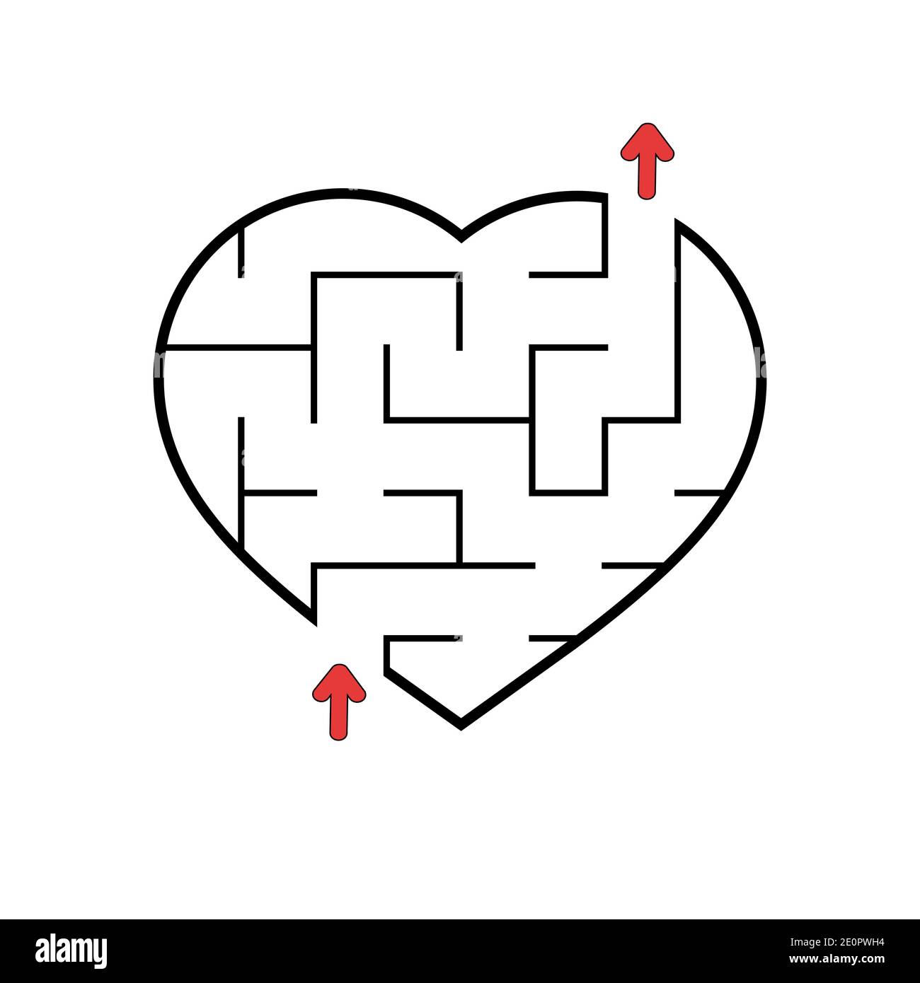 Abstact labyrinth. Educational game for kids. Puzzle for children. Maze ...