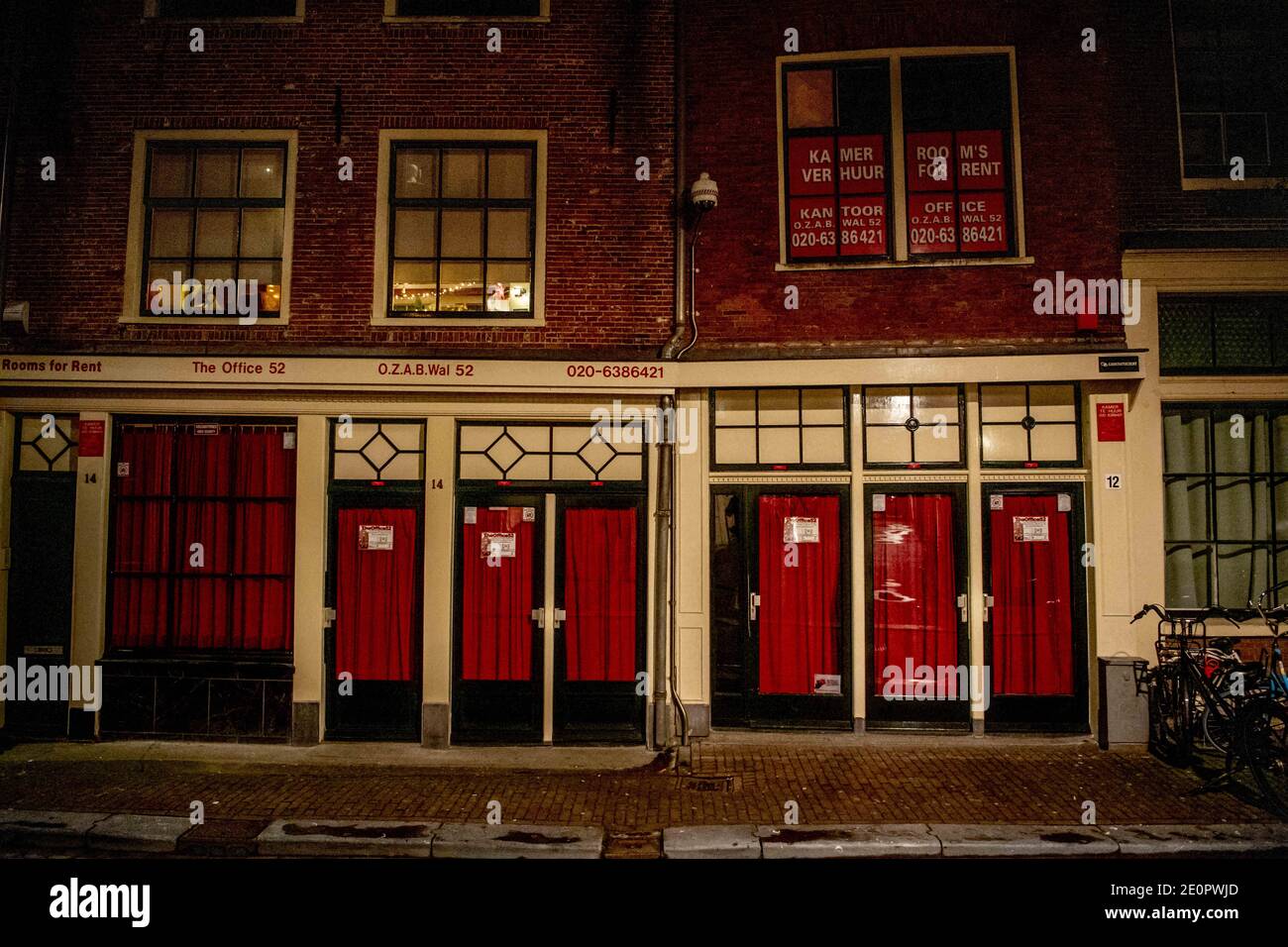 Amsterdam, Netherlands. 02nd Jan, 2021. Empty red light district in ...