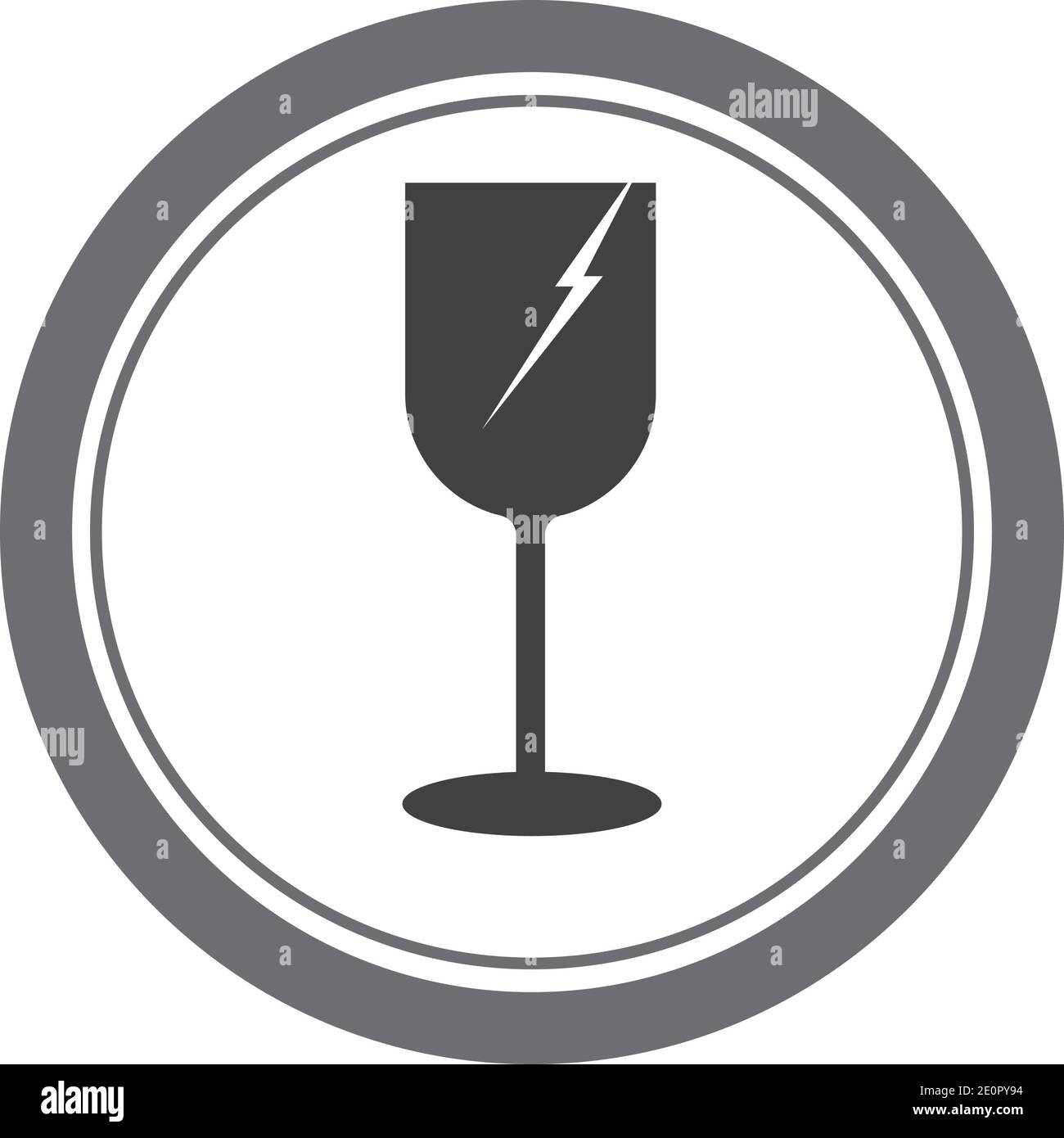 fragile glass - vector icon Stock Vector Image & Art - Alamy