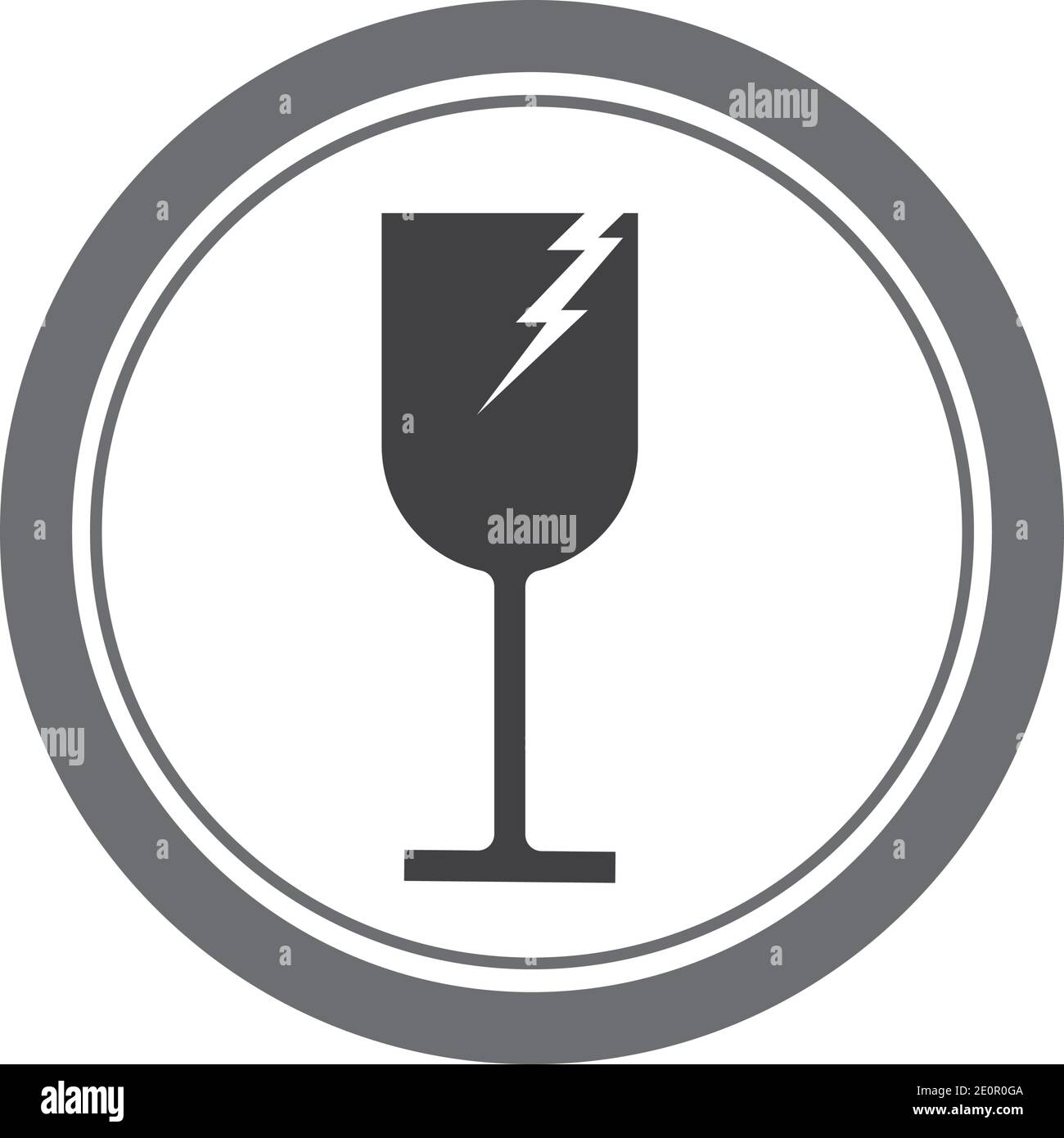 fragile glass - vector icon Stock Vector Image & Art - Alamy