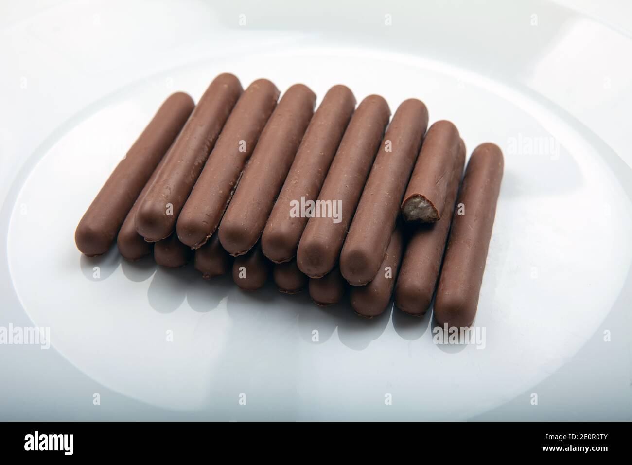 Cadbury Chocolate Finger biscuits Stock Photo - Alamy