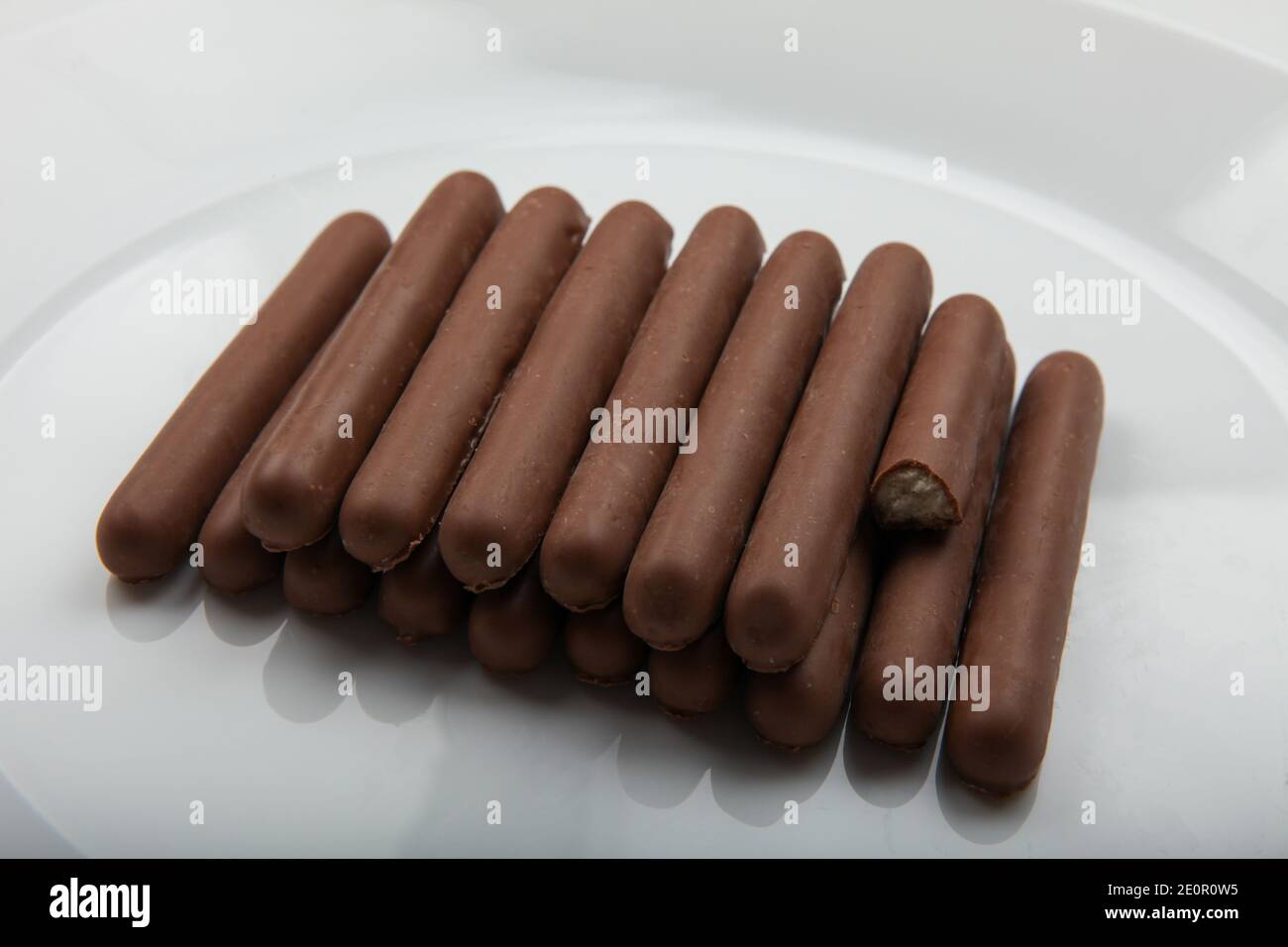 Cadbury Chocolate Finger biscuits Stock Photo - Alamy