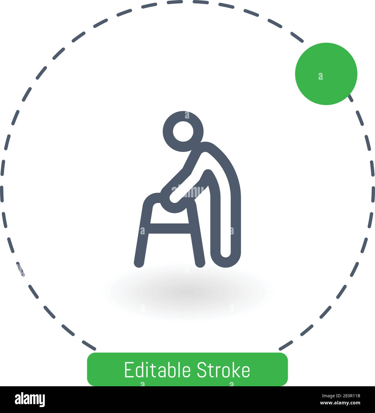 Old person hand stroke Stock Vector Images - Alamy