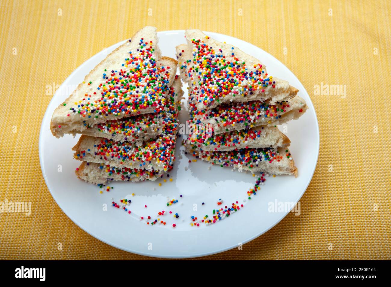 A view of Australian Fairy Bread Stock Photo - Alamy