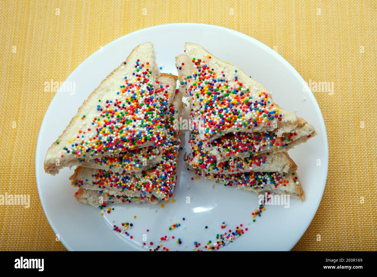 A view of Australian Fairy Bread Stock Photo - Alamy