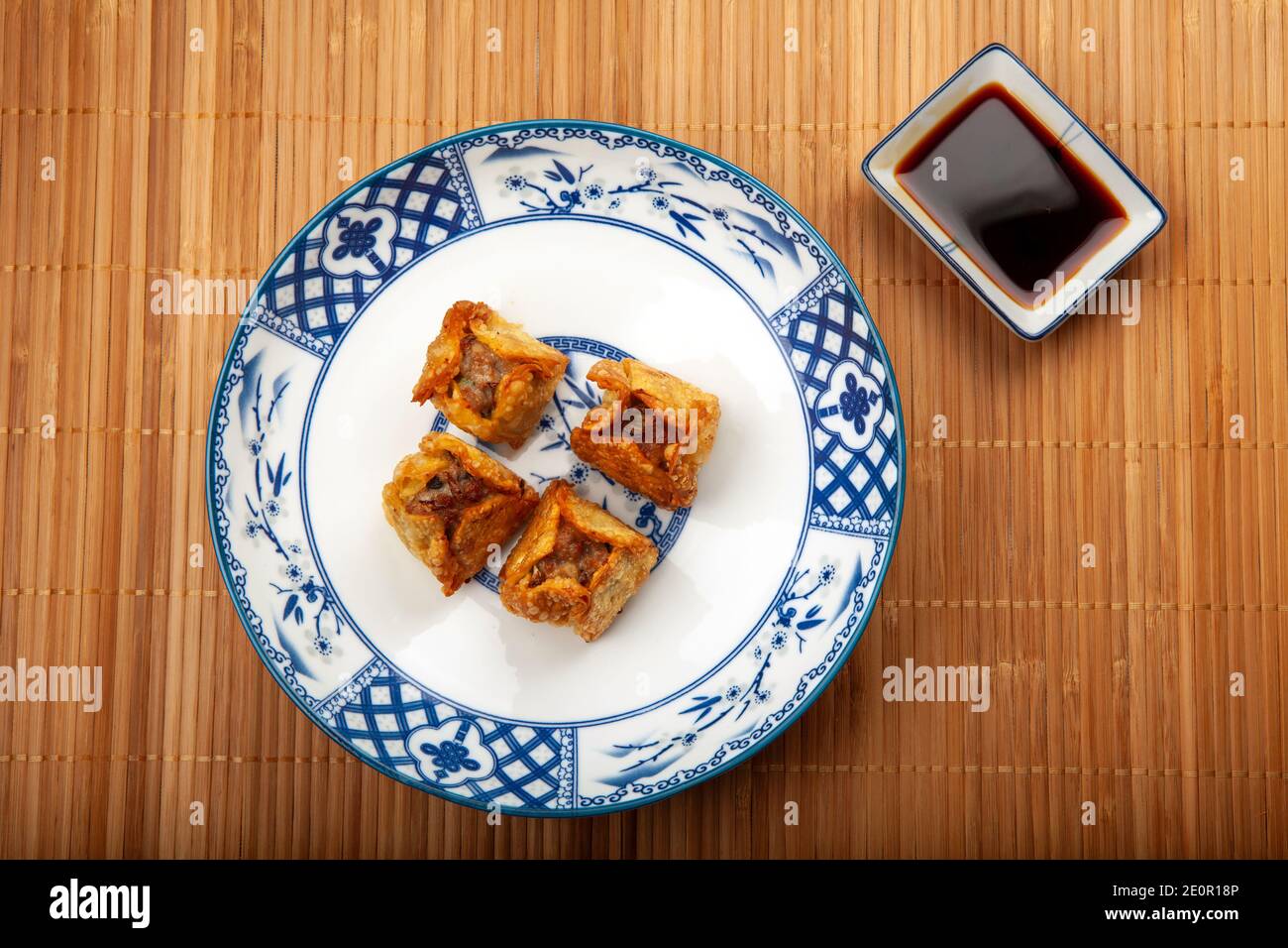A view of Australian style fried pork dim sims Stock Photo - Alamy