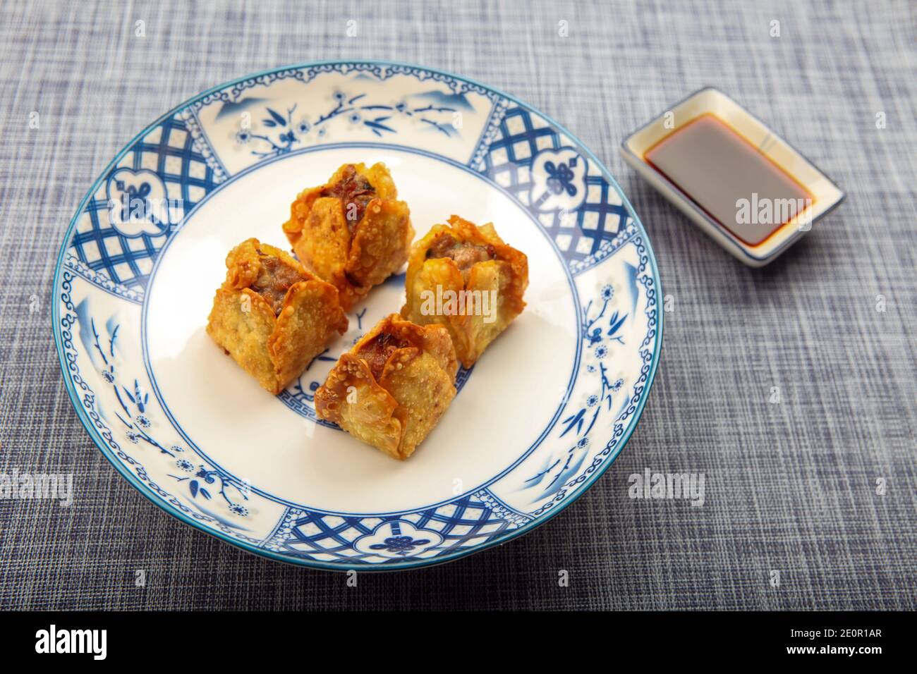A view of Australian style fried pork dim sims Stock Photo - Alamy
