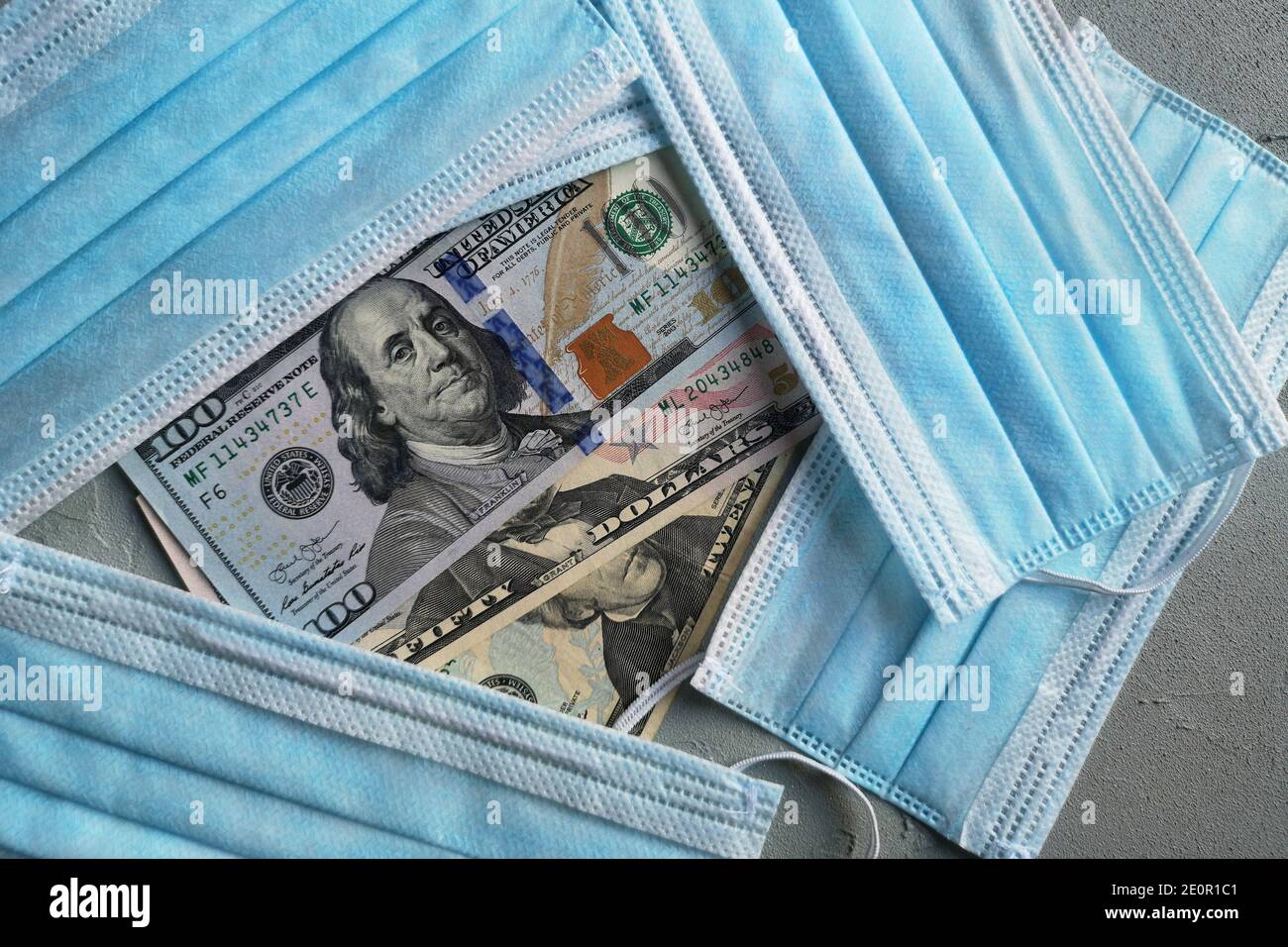 100 dollar bill mask hi-res stock photography and images - Alamy