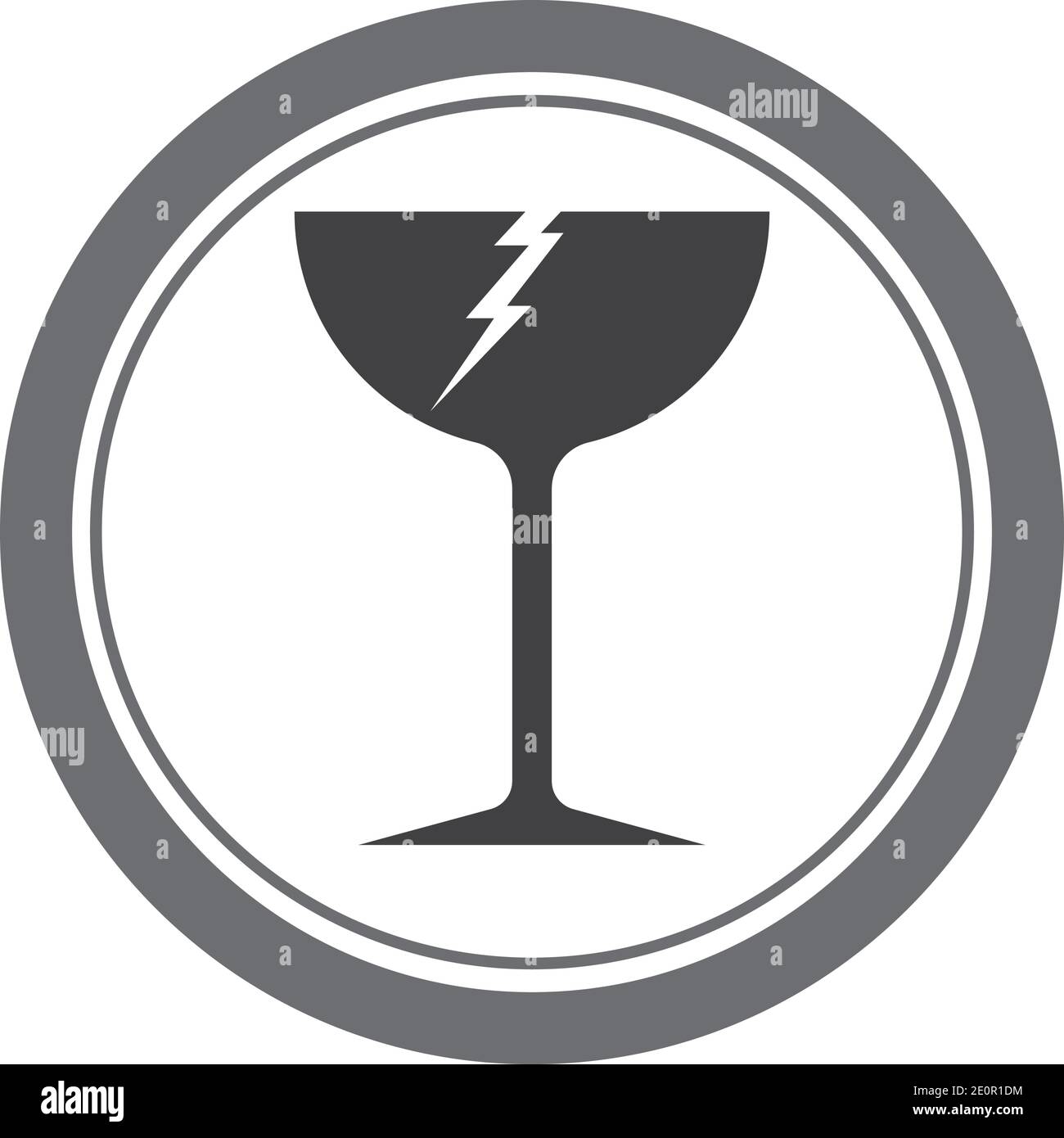 fragile glass - vector icon Stock Vector Image & Art - Alamy