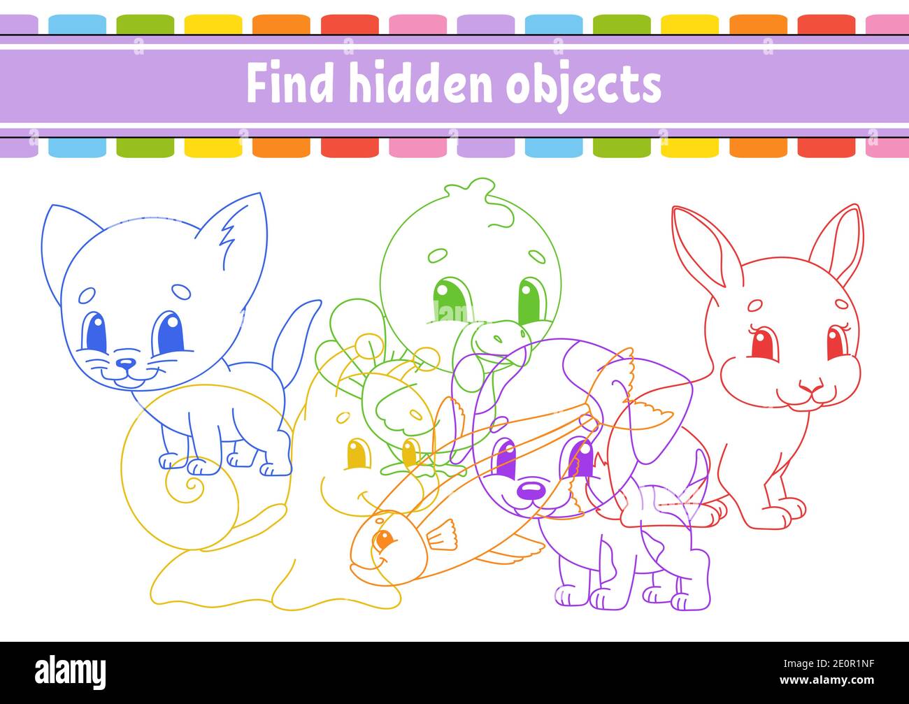 Find and count. Education developing worksheet. Activity page with ...