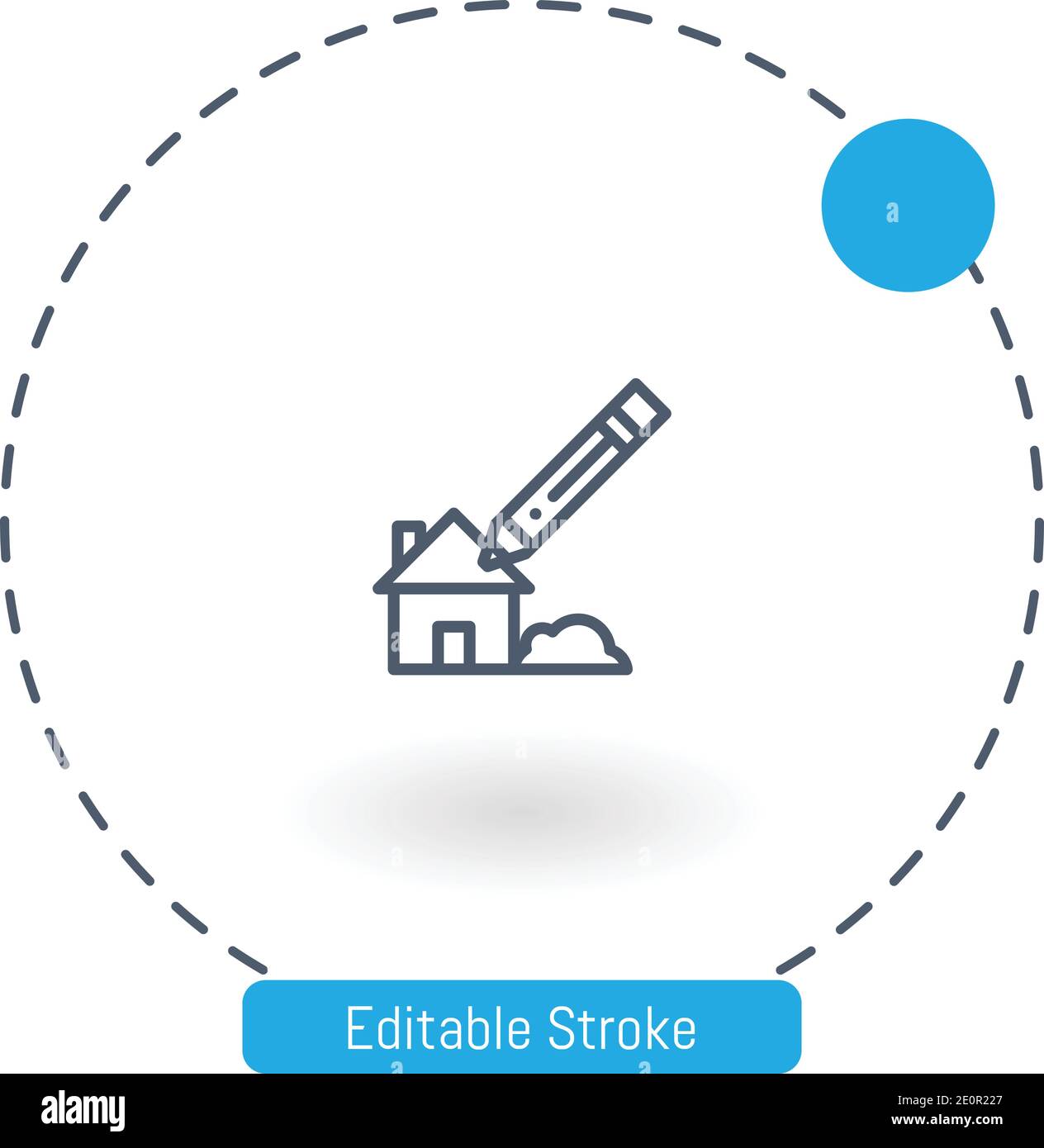 project vector icon editable stroke outline icons for web and mobile ...