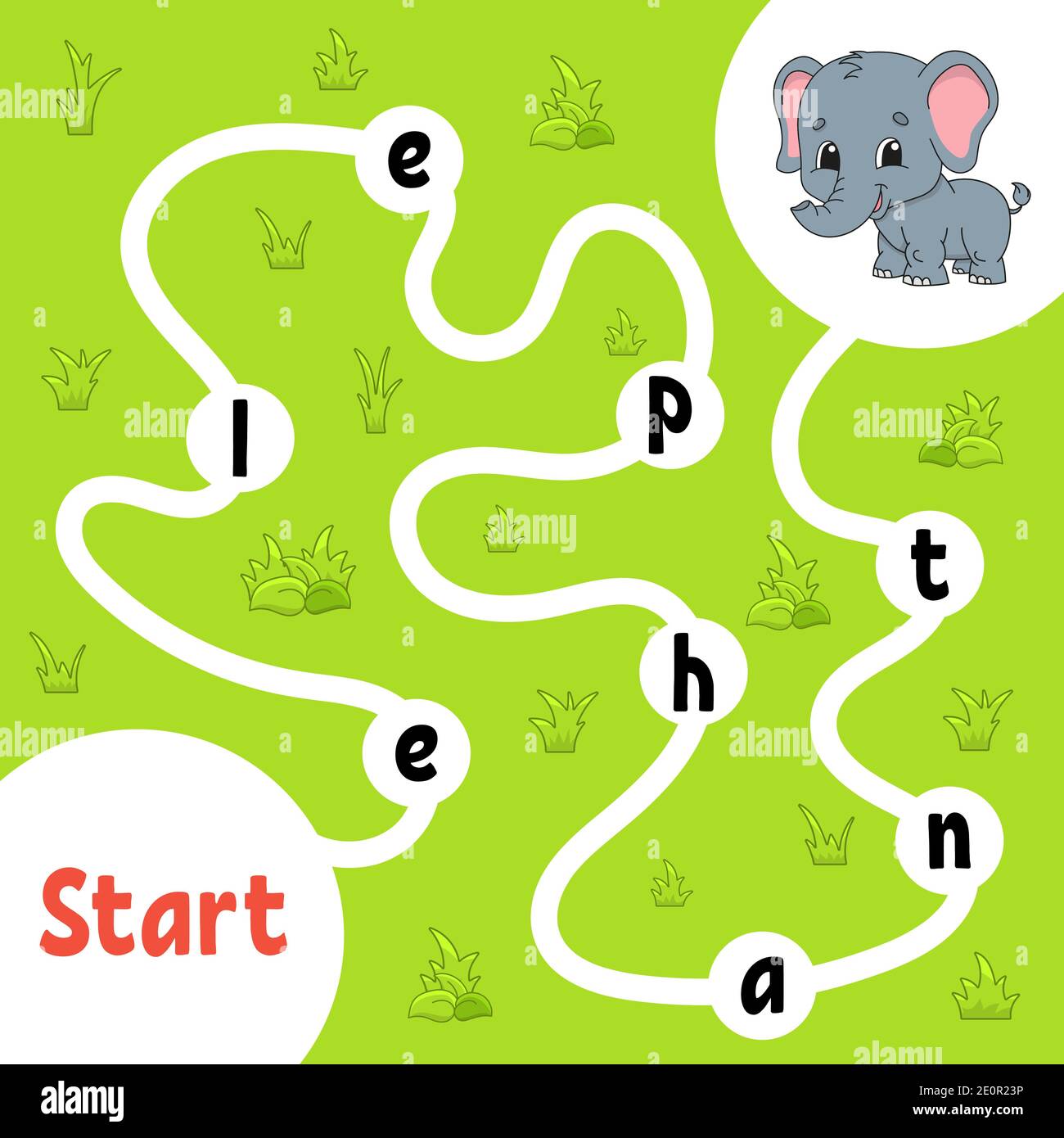 Logic puzzle game. Learning words for kids. Find the hidden name ...