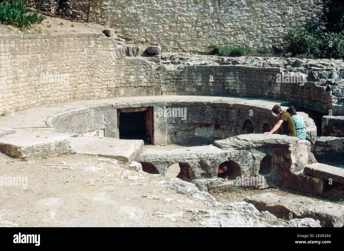 Nîmes, a city in the Occitanie region of southern France, important ...