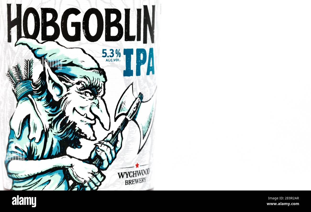 Wychwood Brewery Hobgoblin IPA Stock Photo - Alamy