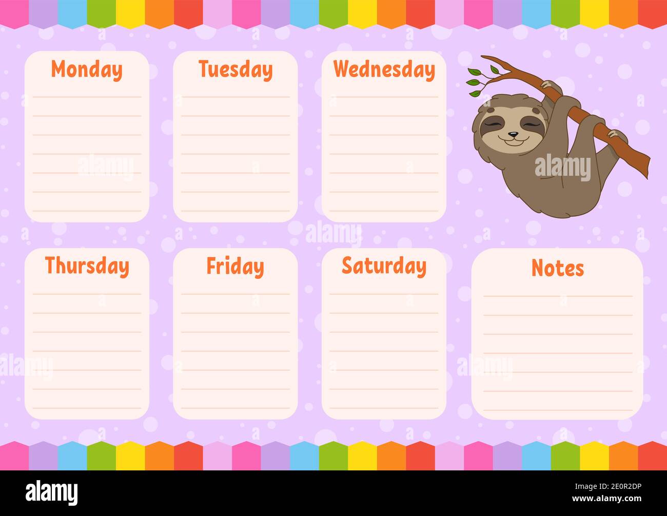 Fun Weekly Schedule Template
