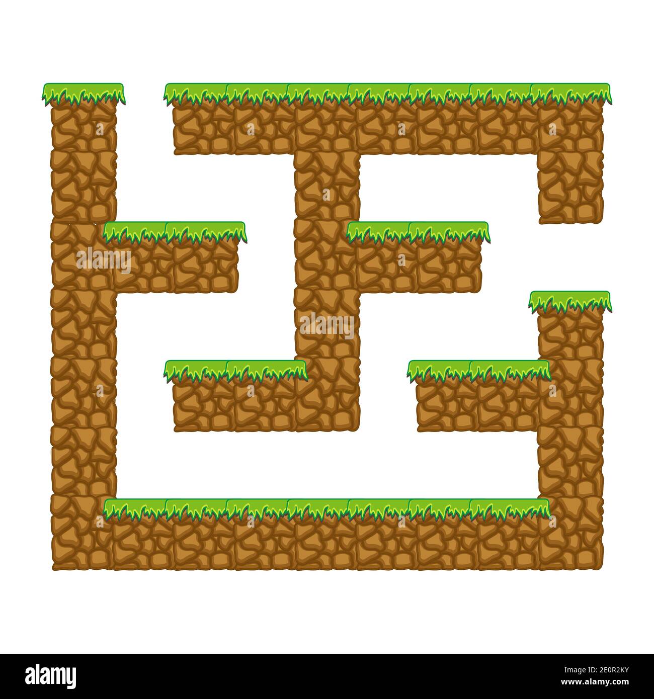 Maze cave. Game for kids. Puzzle for children. Cartoon style. Labyrinth ...