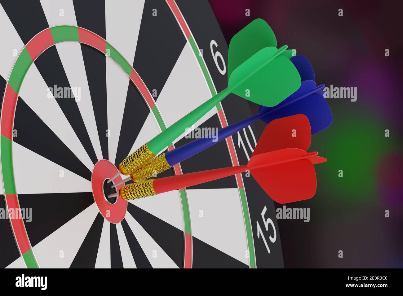 3d blue dart arrow hi-res stock photography and images - Alamy