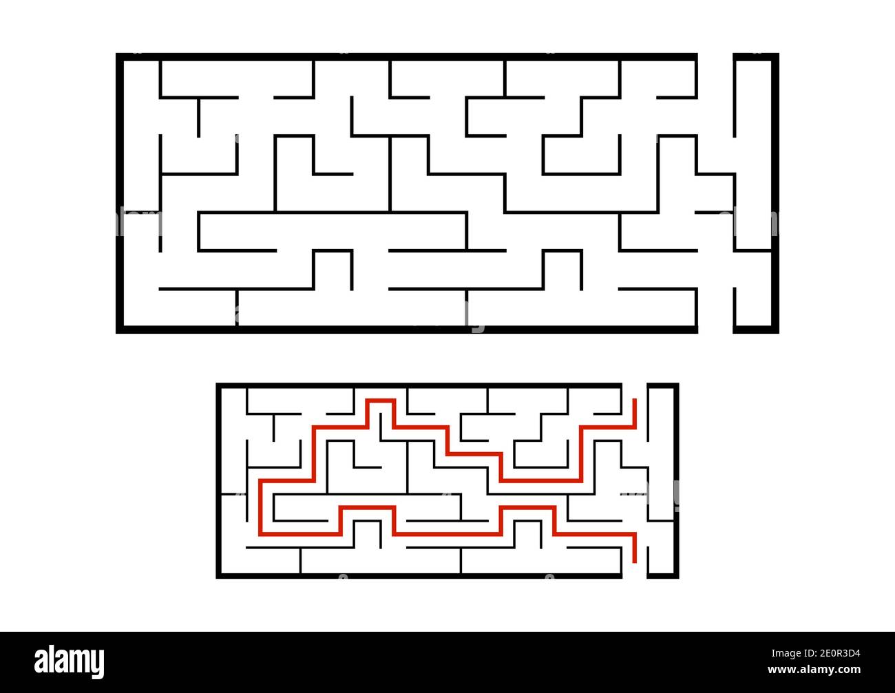 Abstact labyrinth. Educational game for kids. Puzzle for children. Maze ...