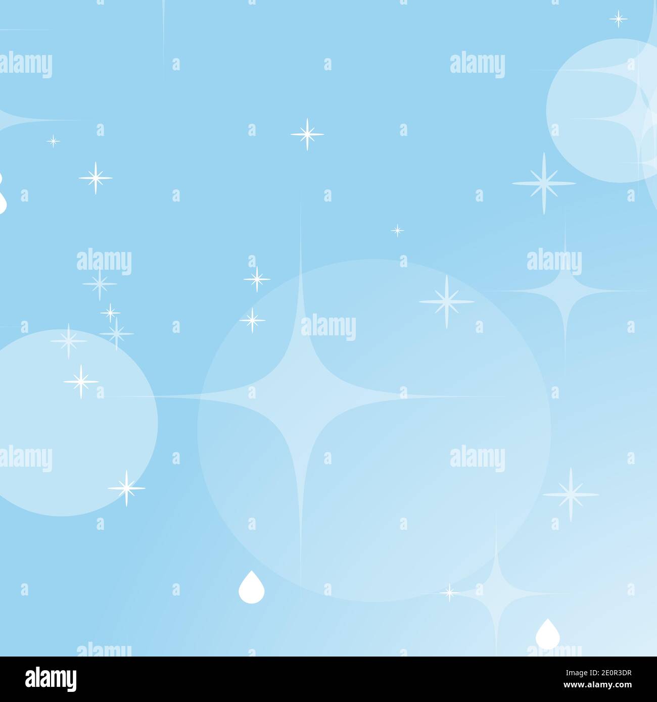 Light blue abstract background with stars and bokeh. Beautiful sky ...