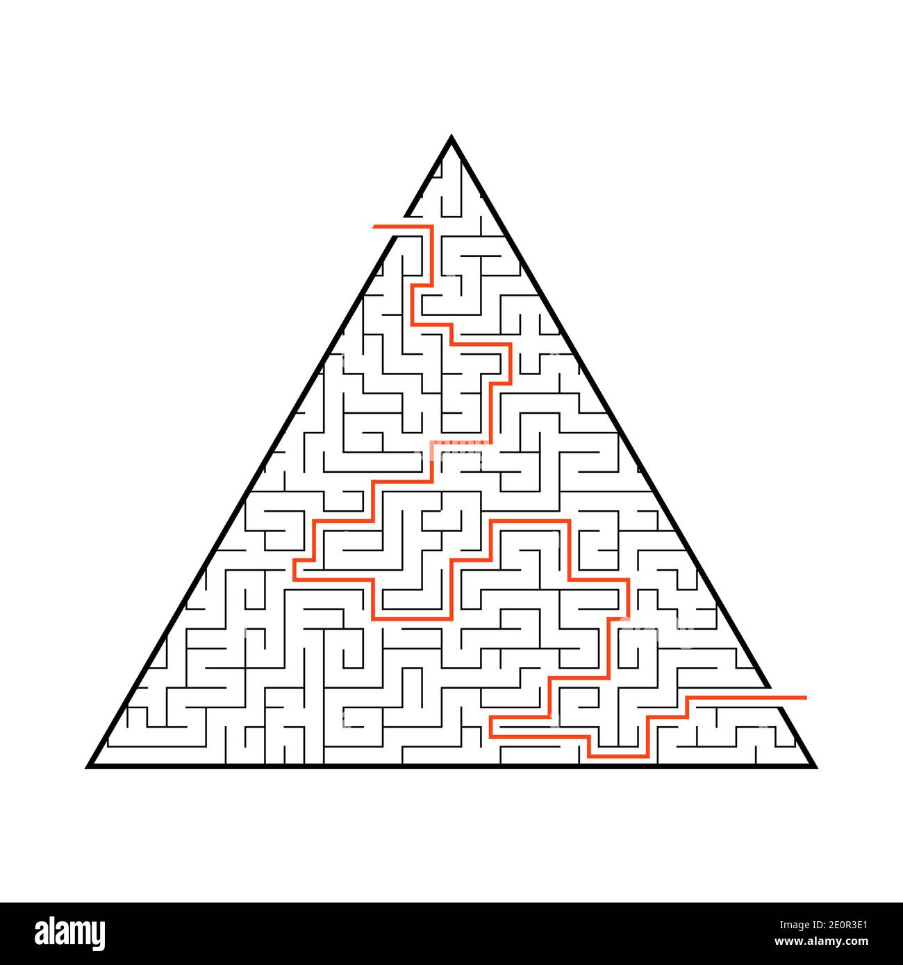 Difficult big maze. Game for kids and adults. Puzzle for children ...