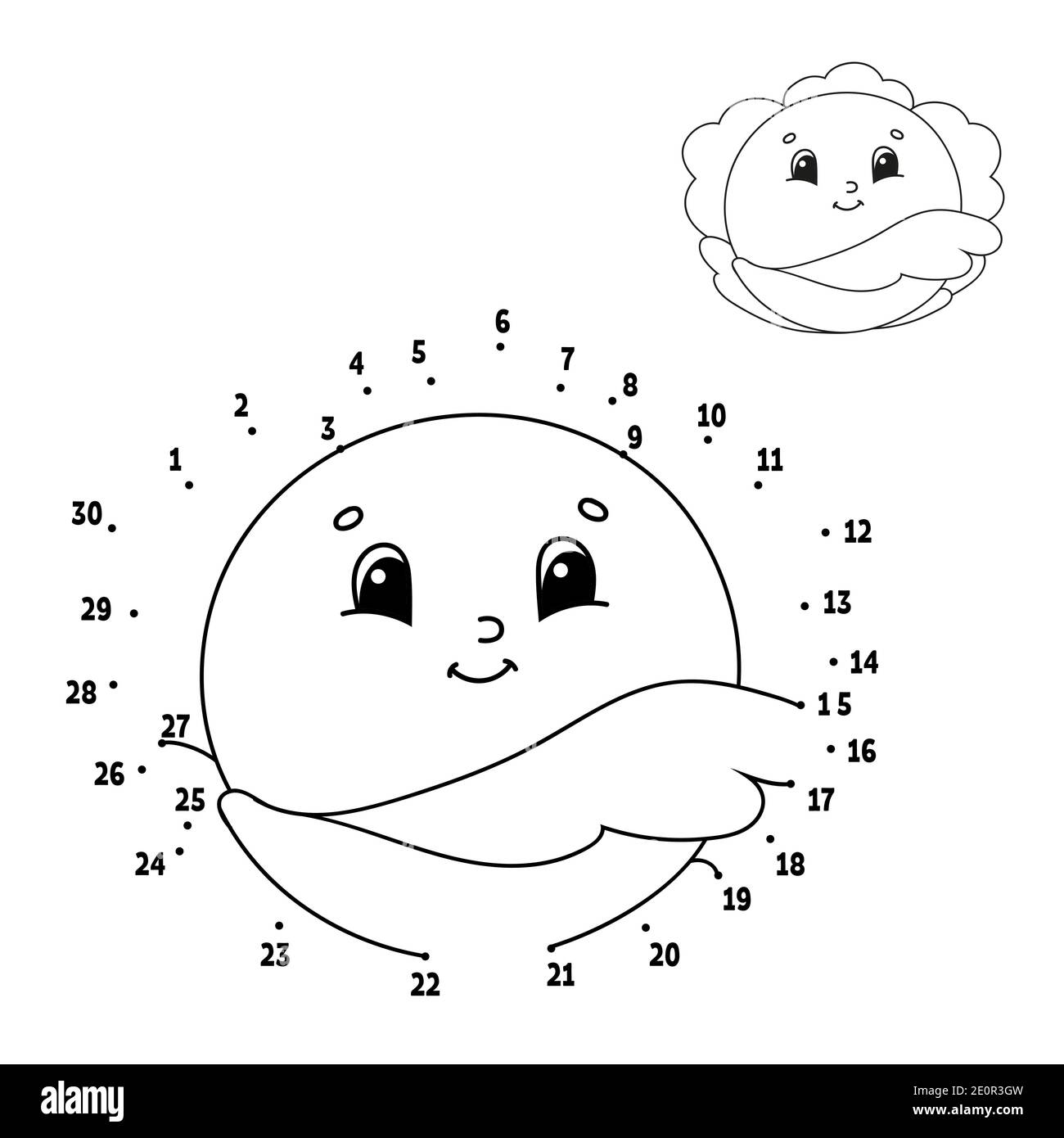 Dot to dot. Draw a line. Handwriting practice. Learning numbers for ...
