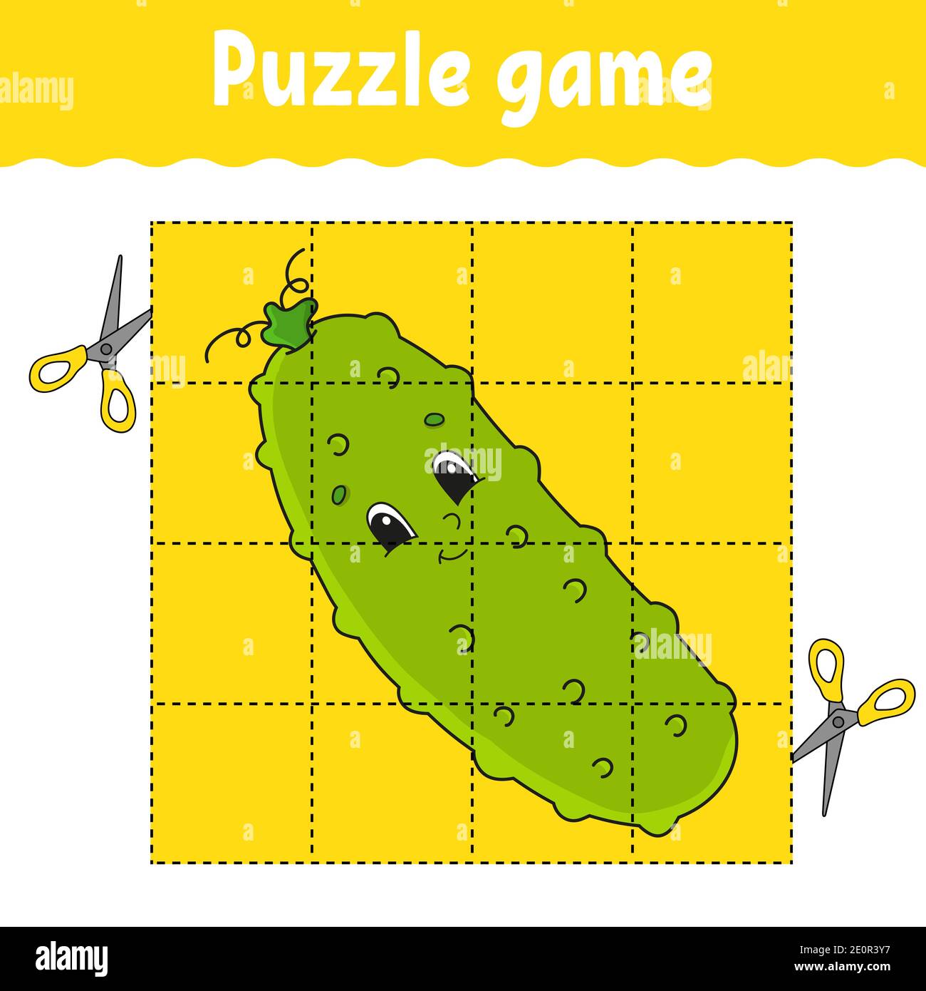 Puzzle game for kids. Education developing worksheet. Learning game for ...