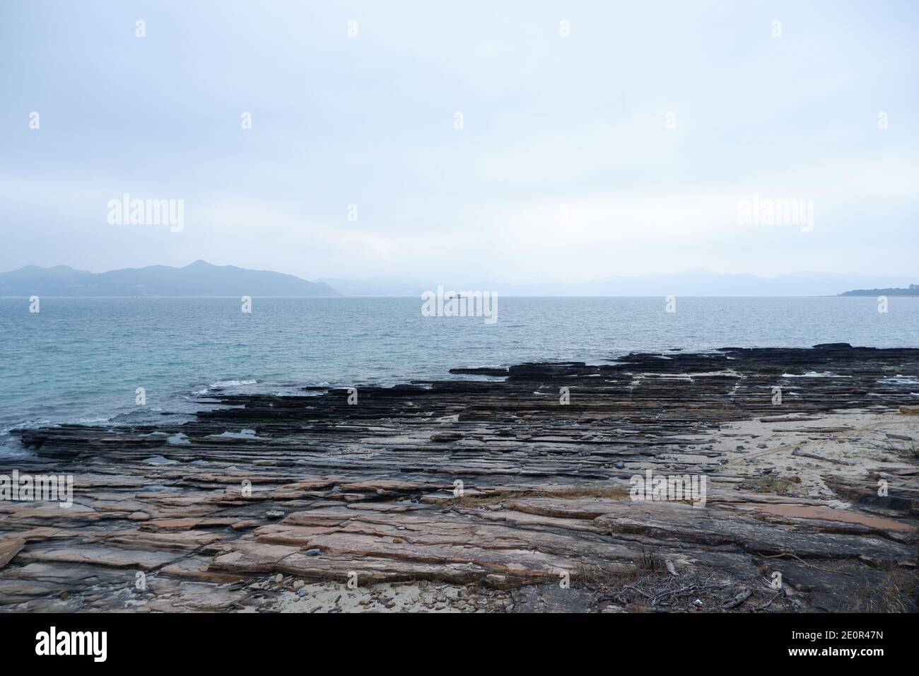 Tung Ping Chau, Hong Kong - sedimentary rocks with a variety of marine ...