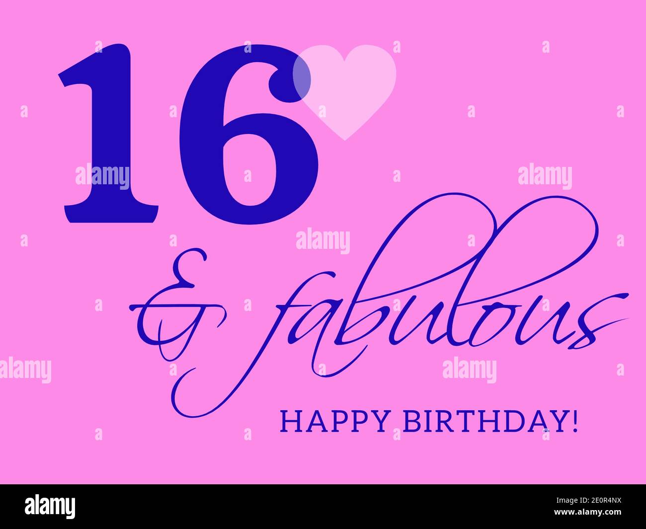 16th birthday card hi-res stock photography and images - Alamy