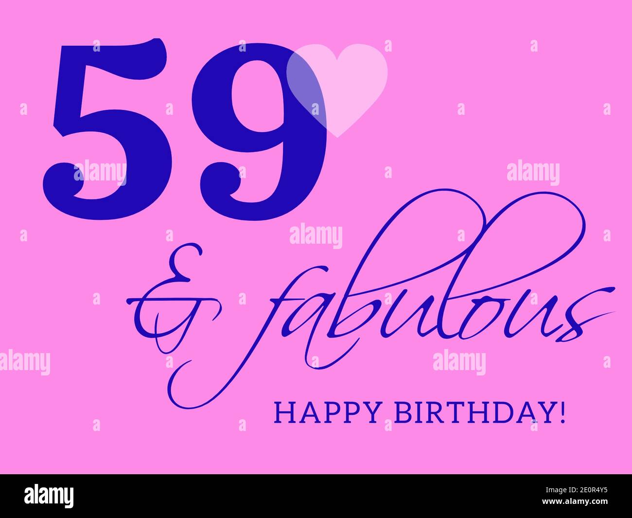 59th birthday card wishes hi-res stock photography and images - Alamy