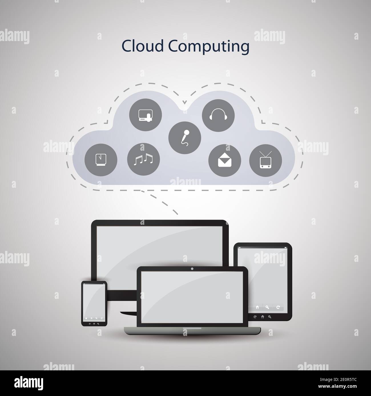 Cloud computing concept Stock Vector Image & Art - Alamy