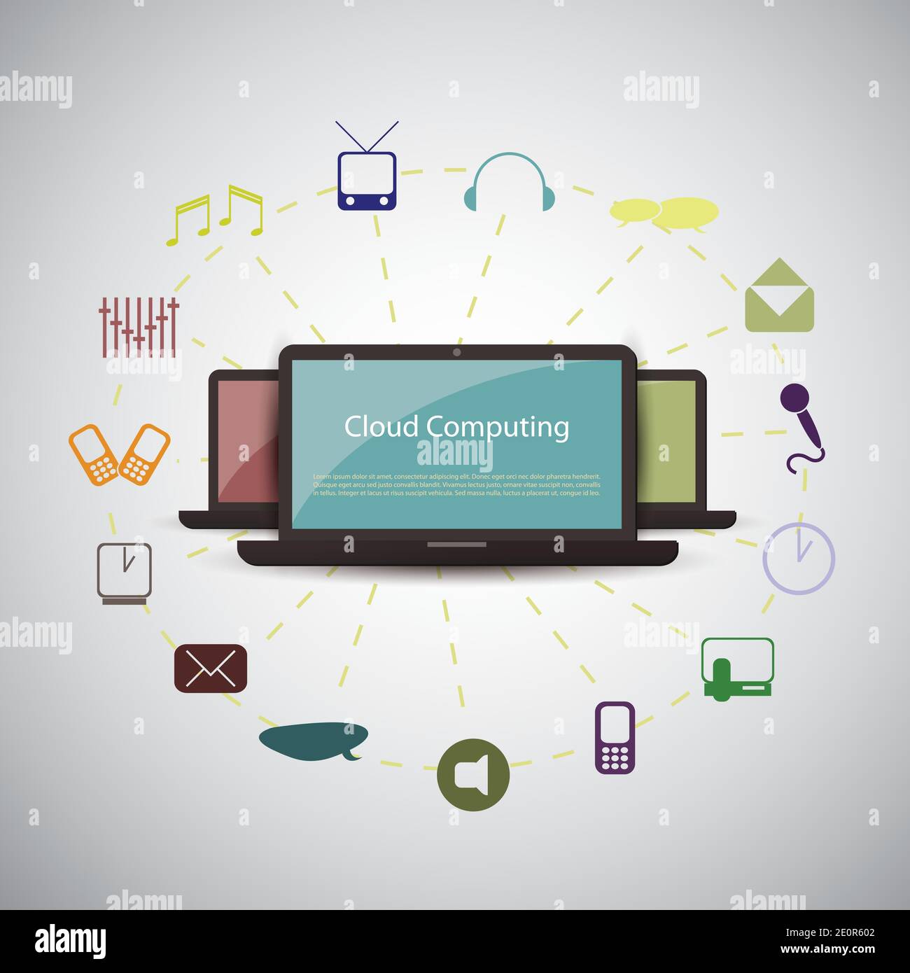 Cloud computing concept Stock Vector Image & Art - Alamy