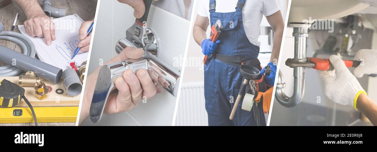 Professional plumber presentation banner - Advertisement for website ...