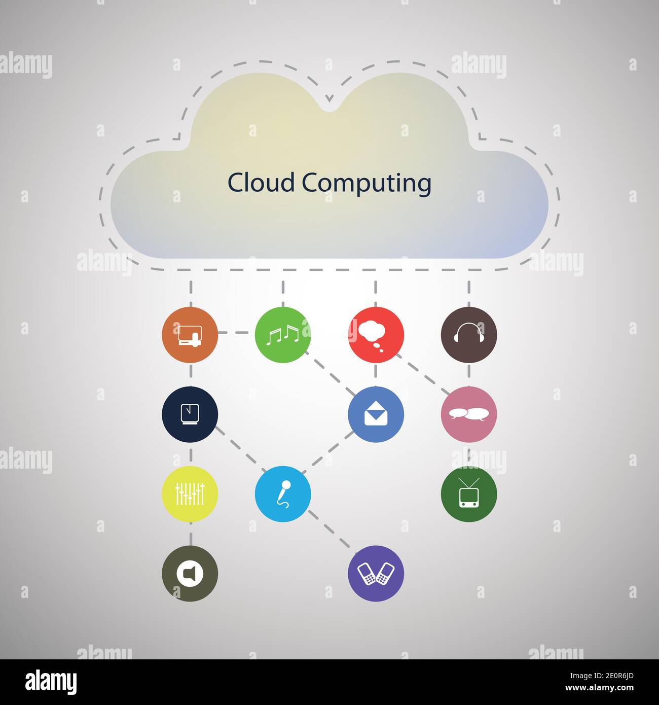 Cloud computing concept Stock Vector Image & Art - Alamy