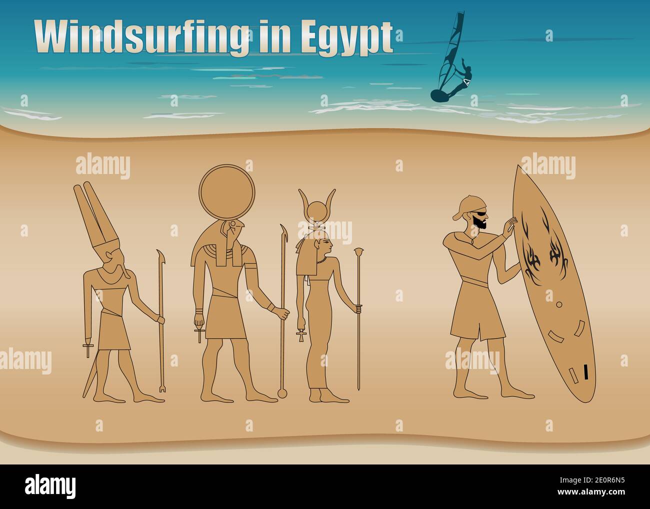 Windsurfing gear vector hi-res stock photography and images - Alamy