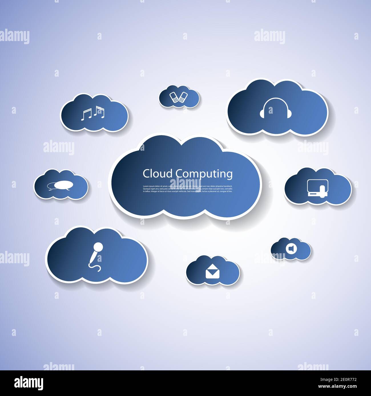 Cloud Computing Concept Stock Vector Image & Art - Alamy
