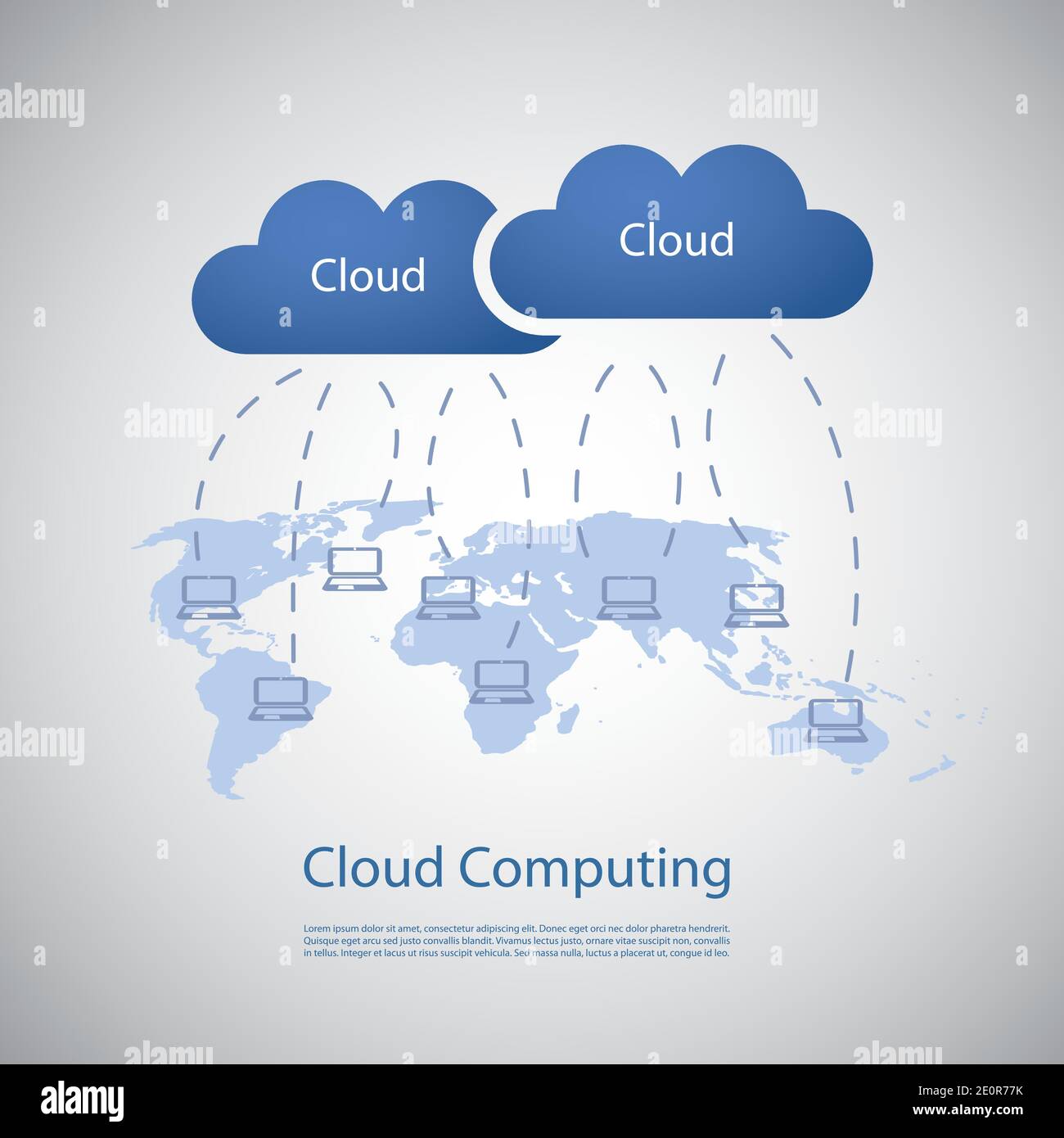Cloud Computing Concept Stock Vector Image & Art - Alamy